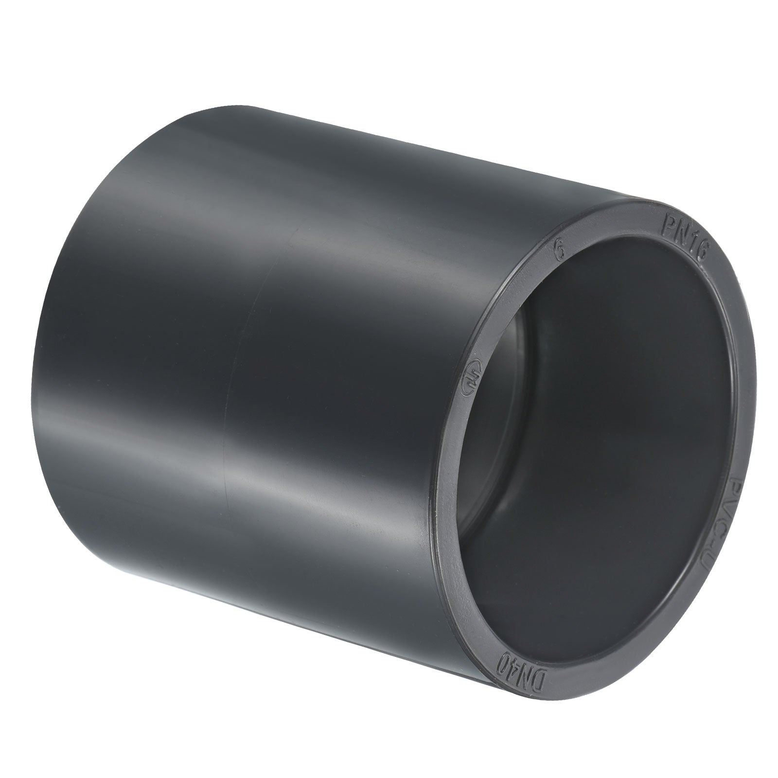 UPVC Pipe Fitting 50mm Socket, 1 Pack Straight Coupling, Dark Grey ...