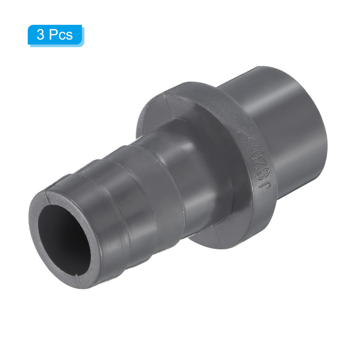 UPVC Reducer Pipe Fitting 20x17mm, 3 Pack Straight Coupling Connector ...