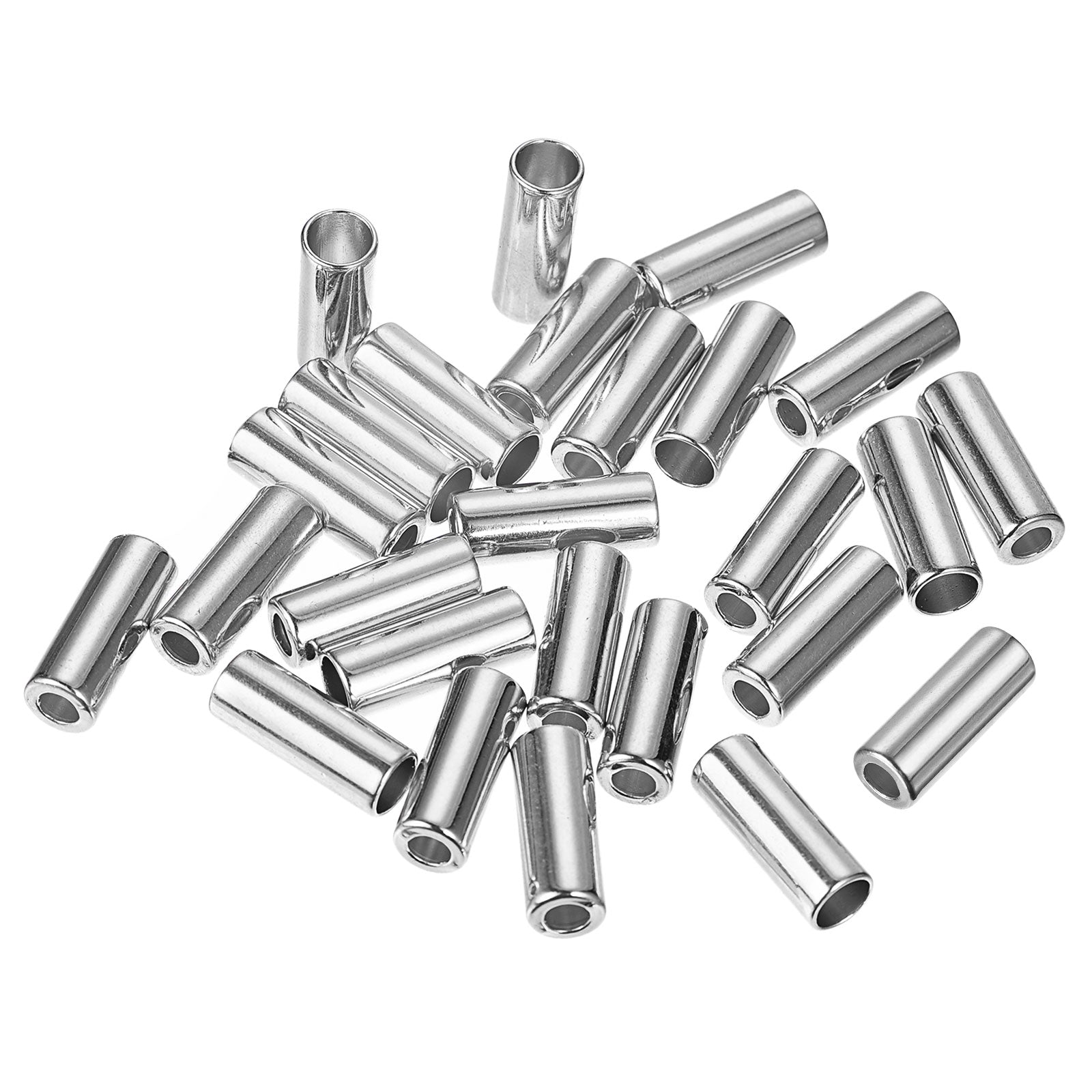 26pcs Metal Cord End Lock, Metal Drawstring Rope Stopper Column Rope ...