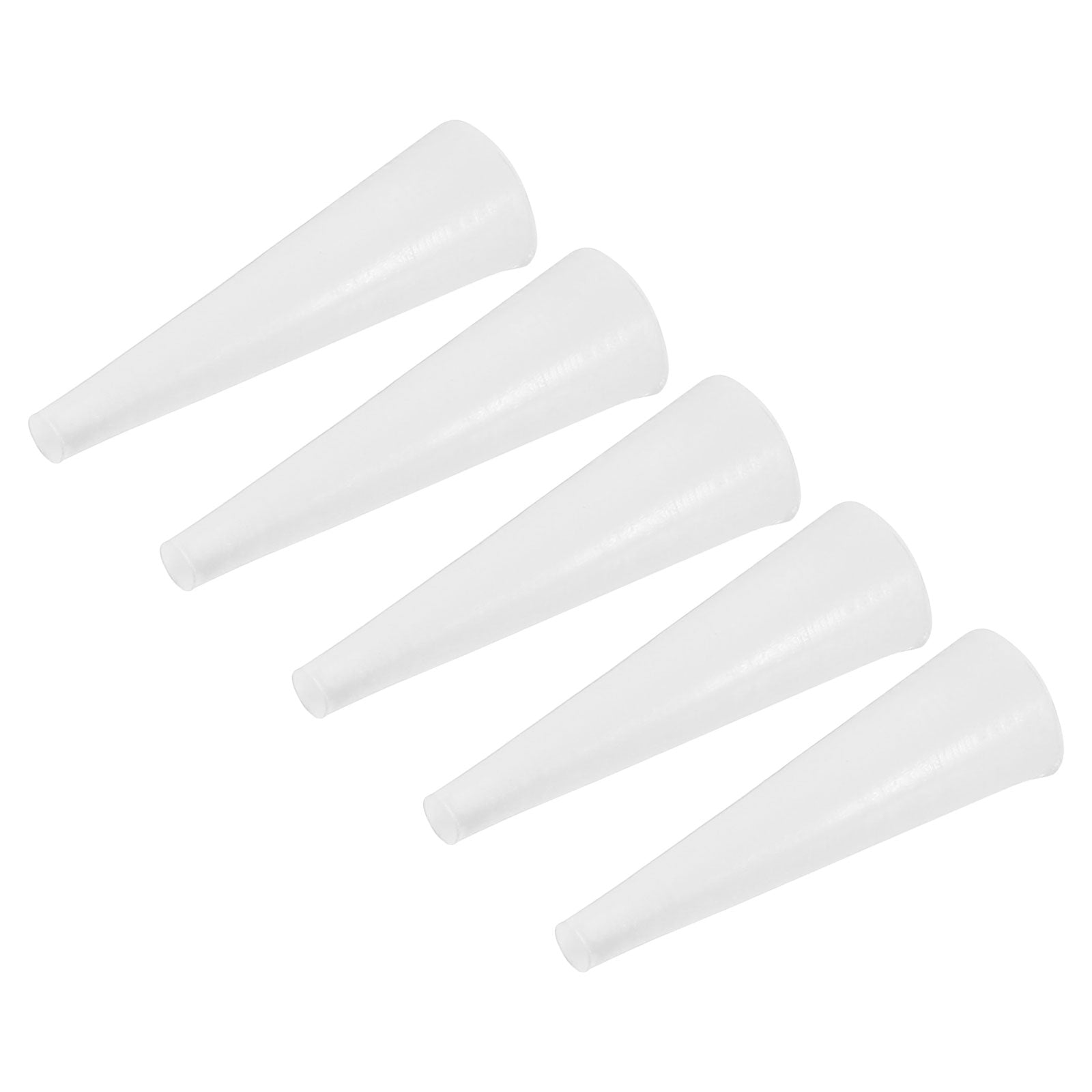 Silicone Rubber Tapered Plug 1.6mm to 4.8mm Solid White for Lab Use 40 ...