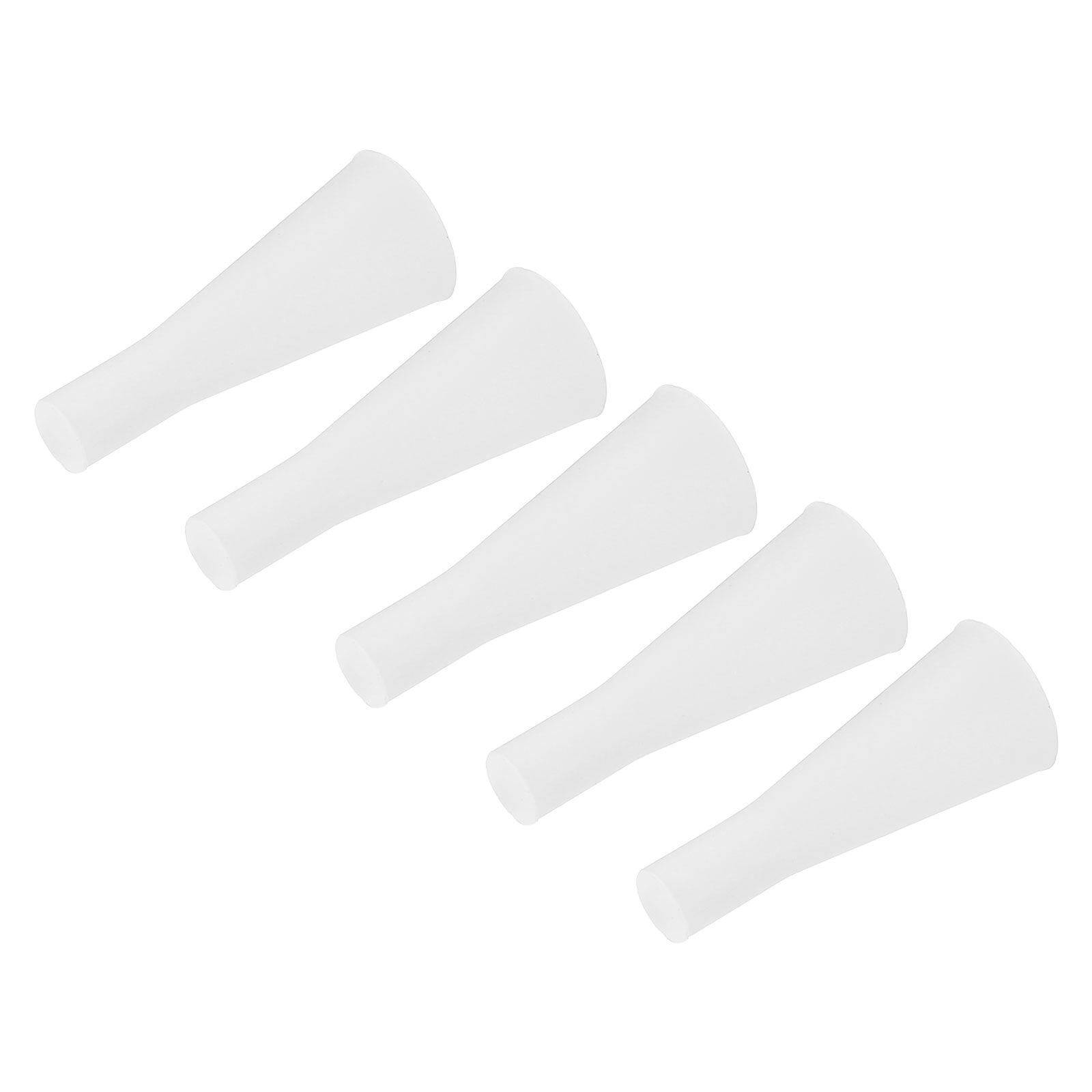 Silicone Rubber Tapered Plug 4mm to 8mm Solid White for Lab Use 40 ...