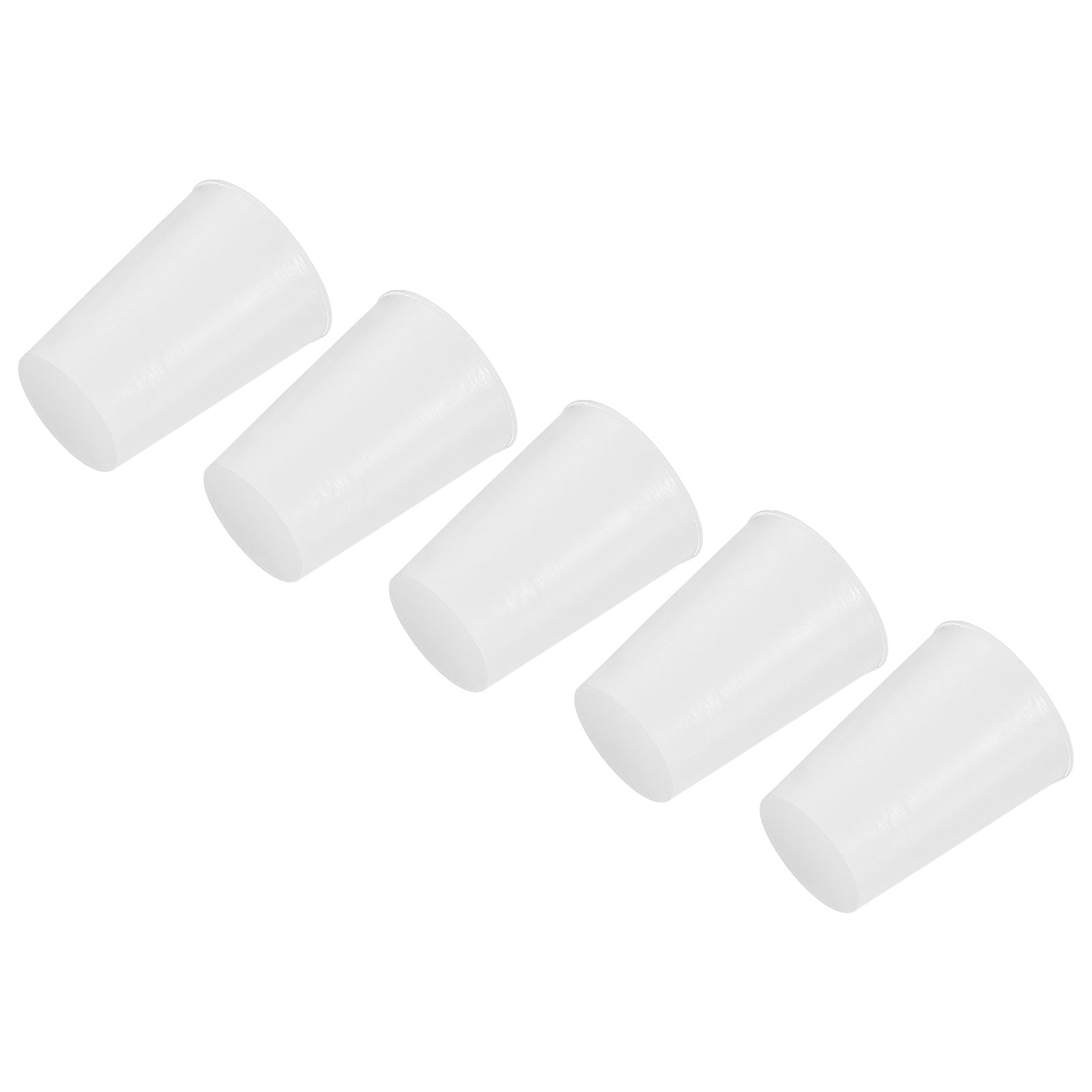 Silicone Rubber Tapered Plug 14mm to 19mm Solid White for Lab Use 5 ...