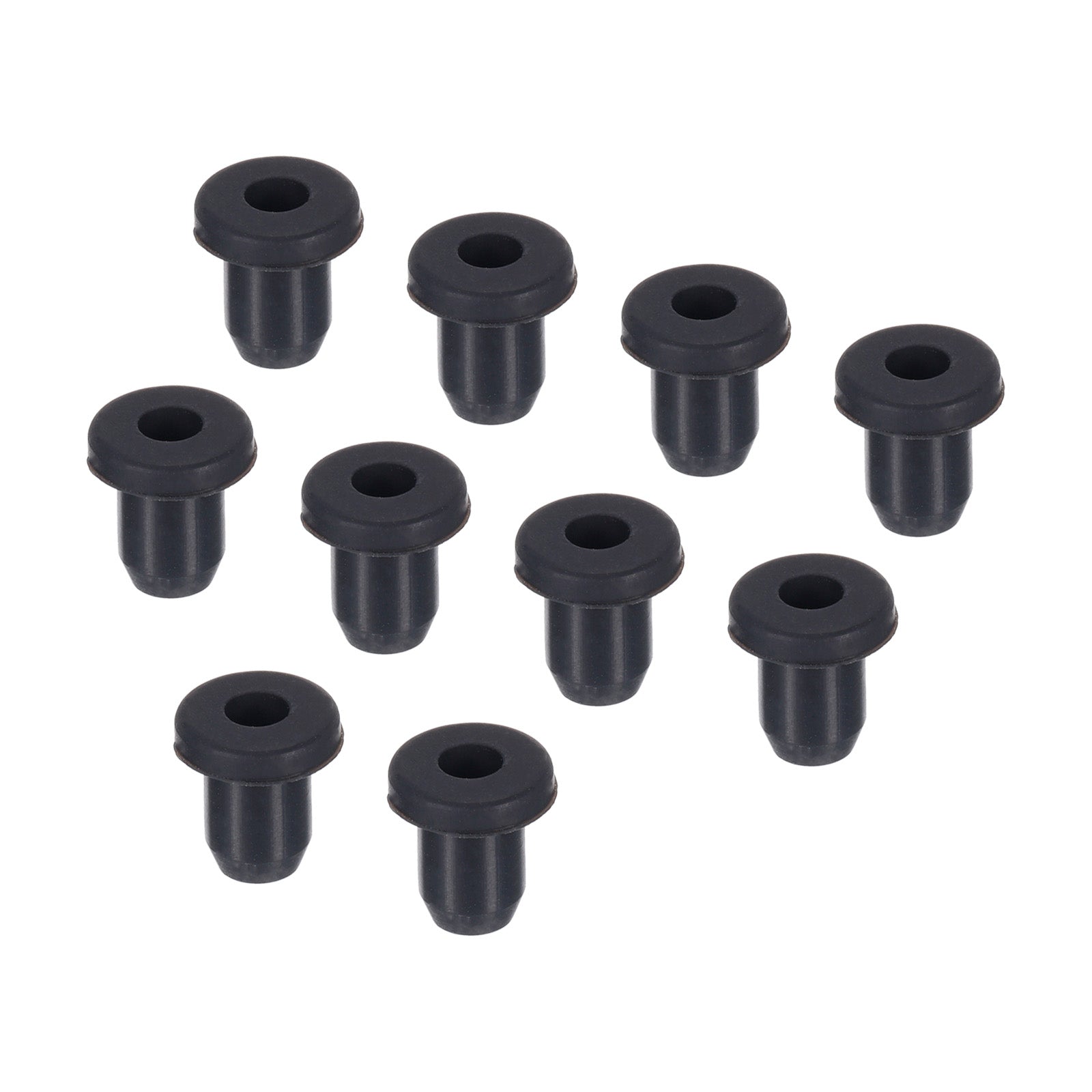 10Pcs T Shape Rubber Grommet Mount Dia 5mm ID 3mm H 8.5mm Seal ...
