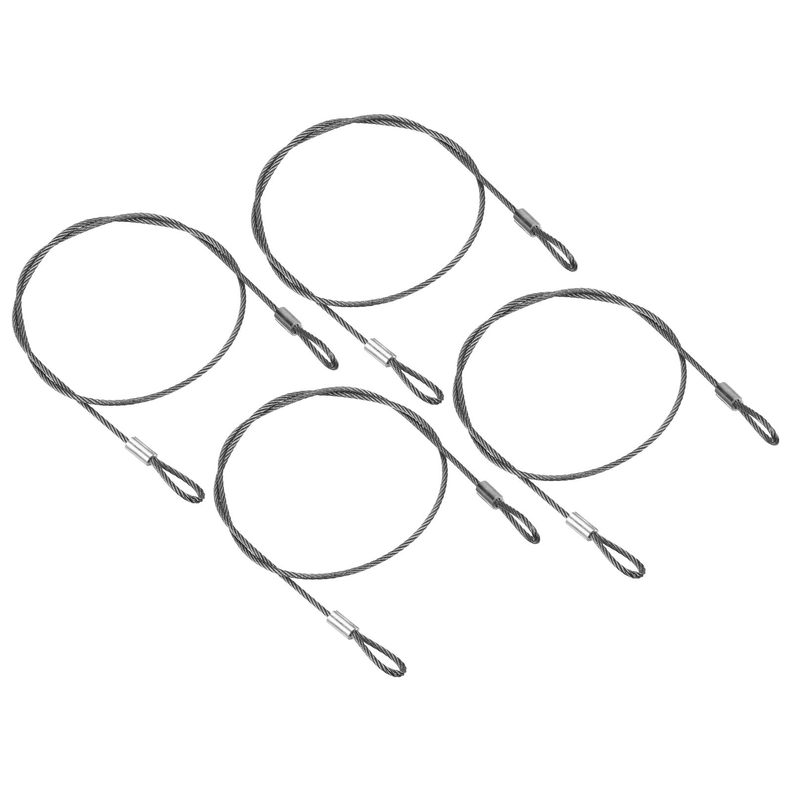 20 Inch Stage Lights Safety Cable, 4 Pack 304 Stainless Steel 2mm Dia ...