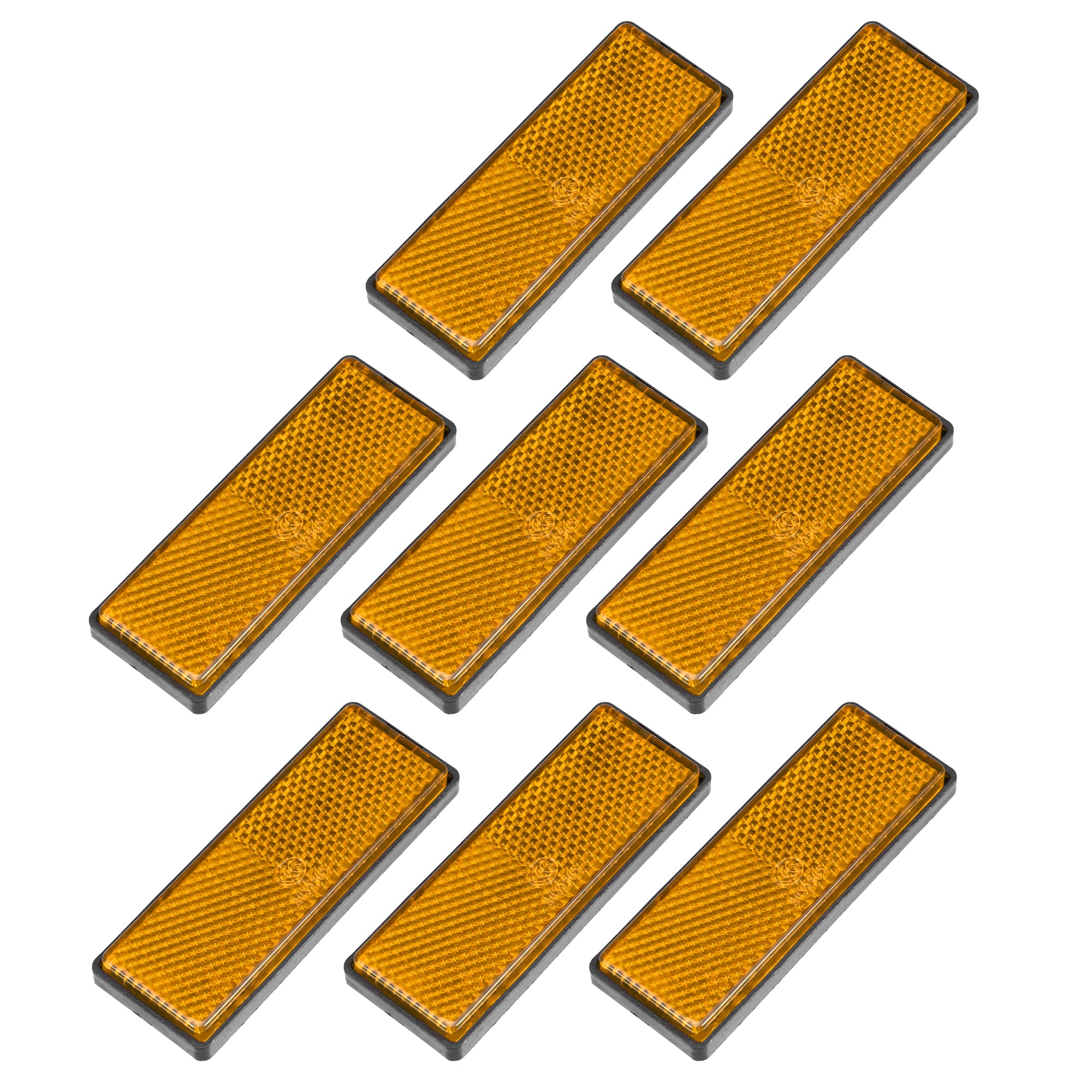 8 Pcs Rectangular Stick-on Safety Spoke Reflective Self Adhesive ...