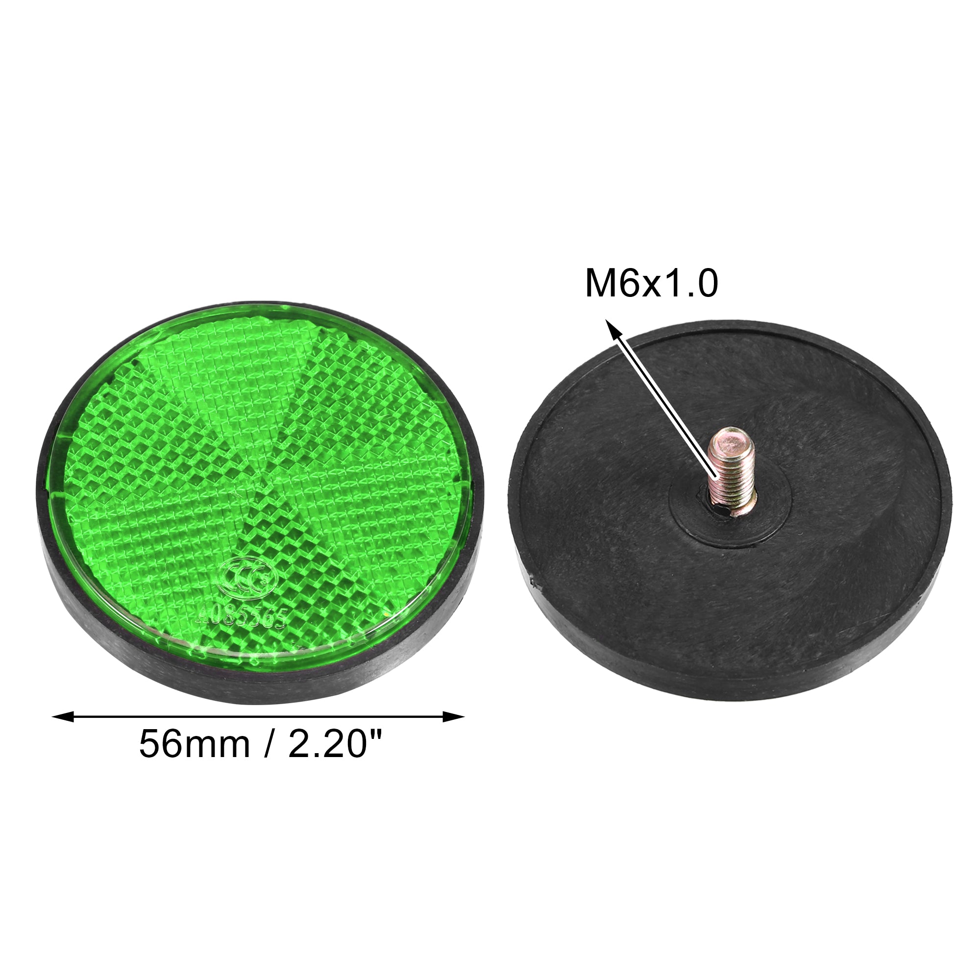 8 Pcs Round Rear Reflectors Screw on Safety Spoke Reflective Gate Posts ...