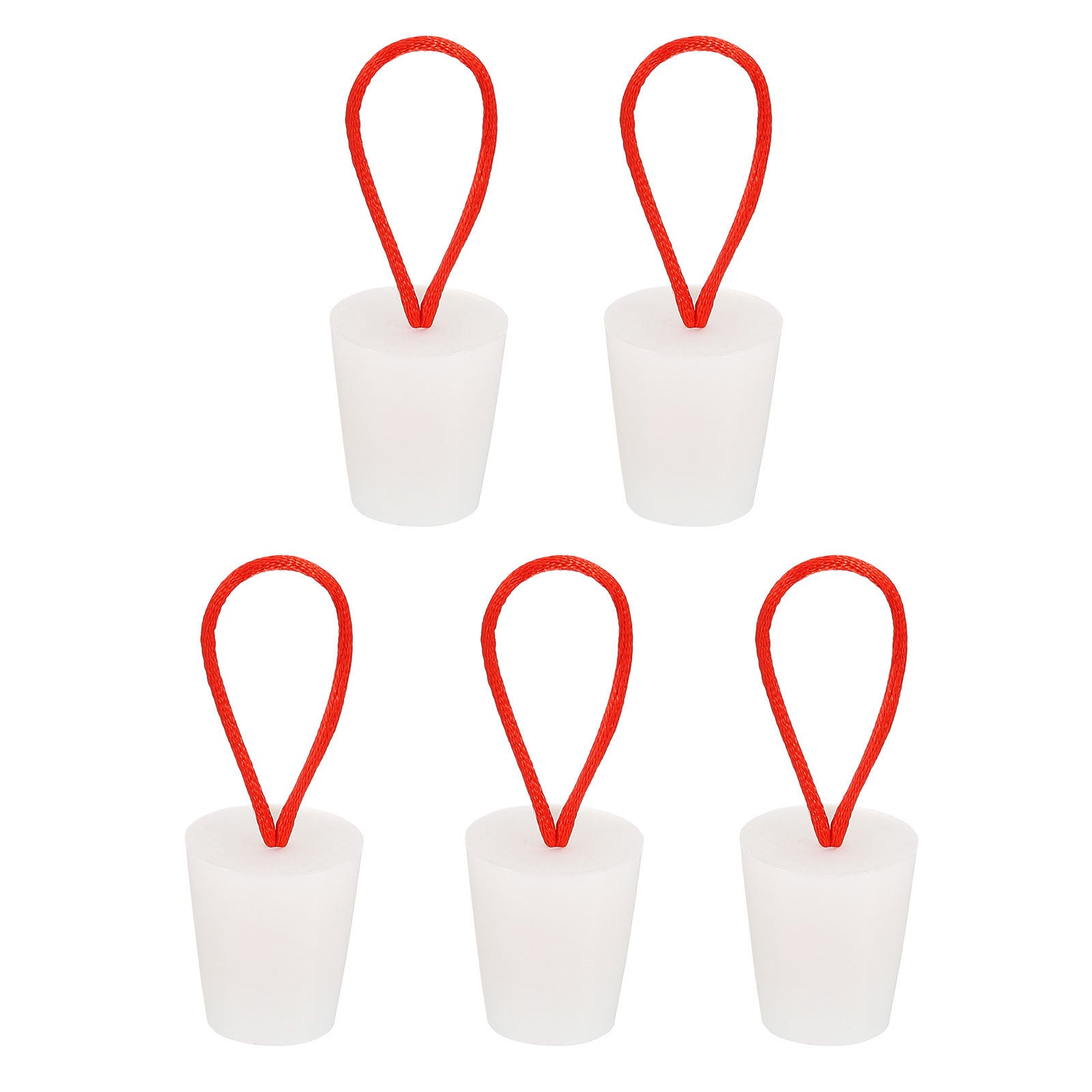 Silicone Rubber Tapered Plug 17mm to 23mm Solid with Handle White 5 ...