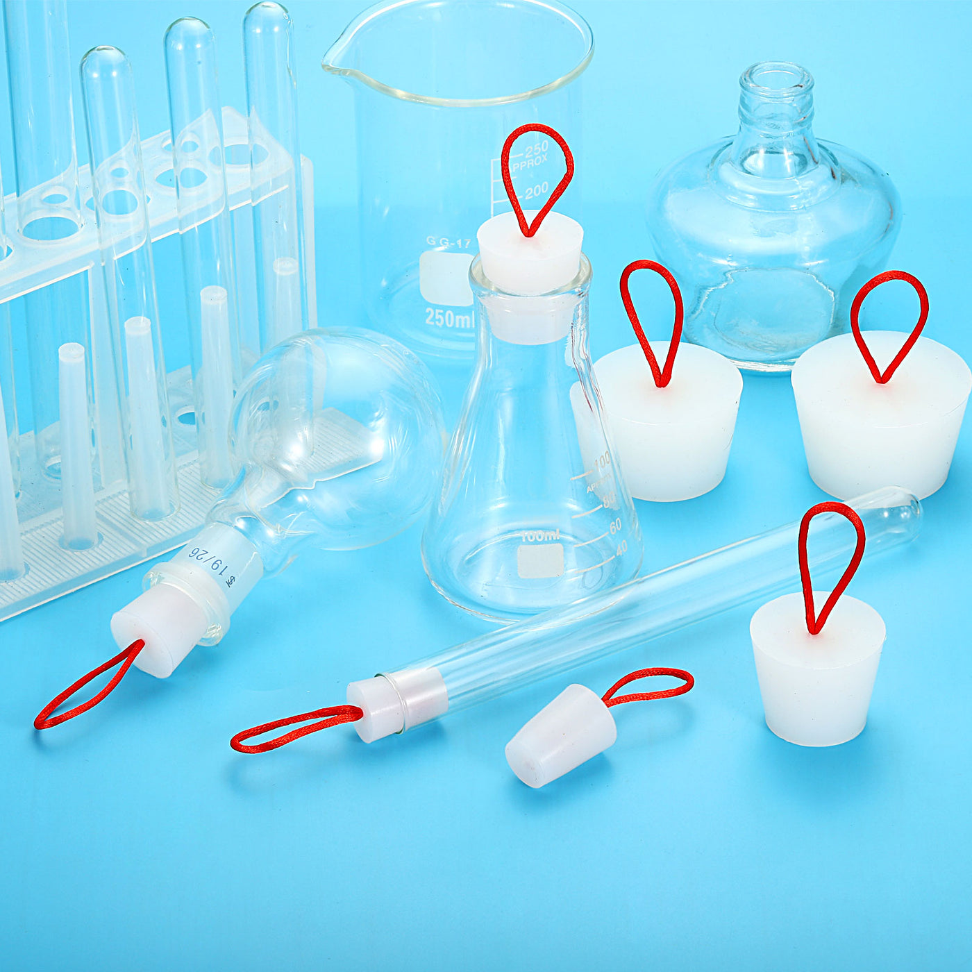 Silicone Rubber Tapered Plug 37mm to 46mm Solid with Handle White ...