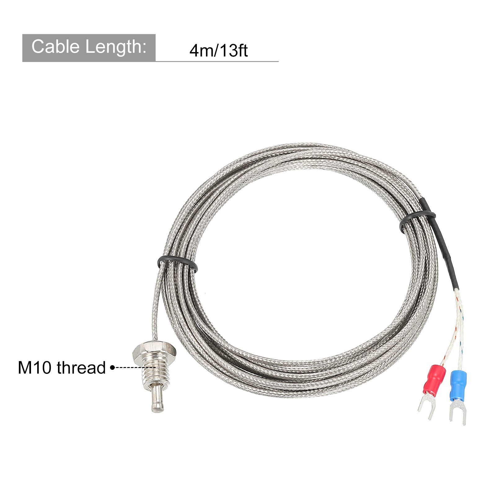 K Type Temperature Sensor M10 Screw Temperature Probes Thermocouple ...