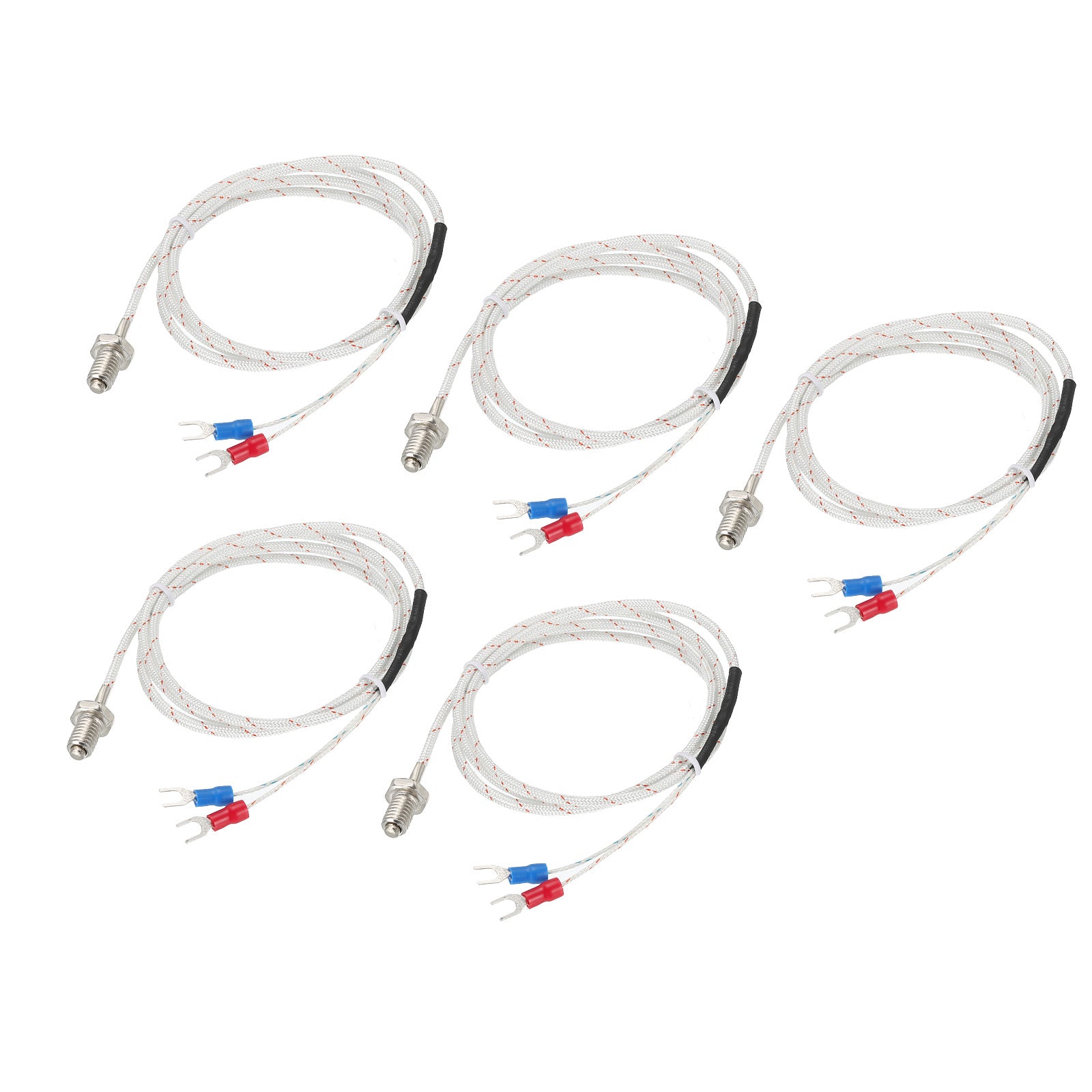 K Type Temperature Sensor 5pcs M8 Screw Temperature Probes Thermocouple ...