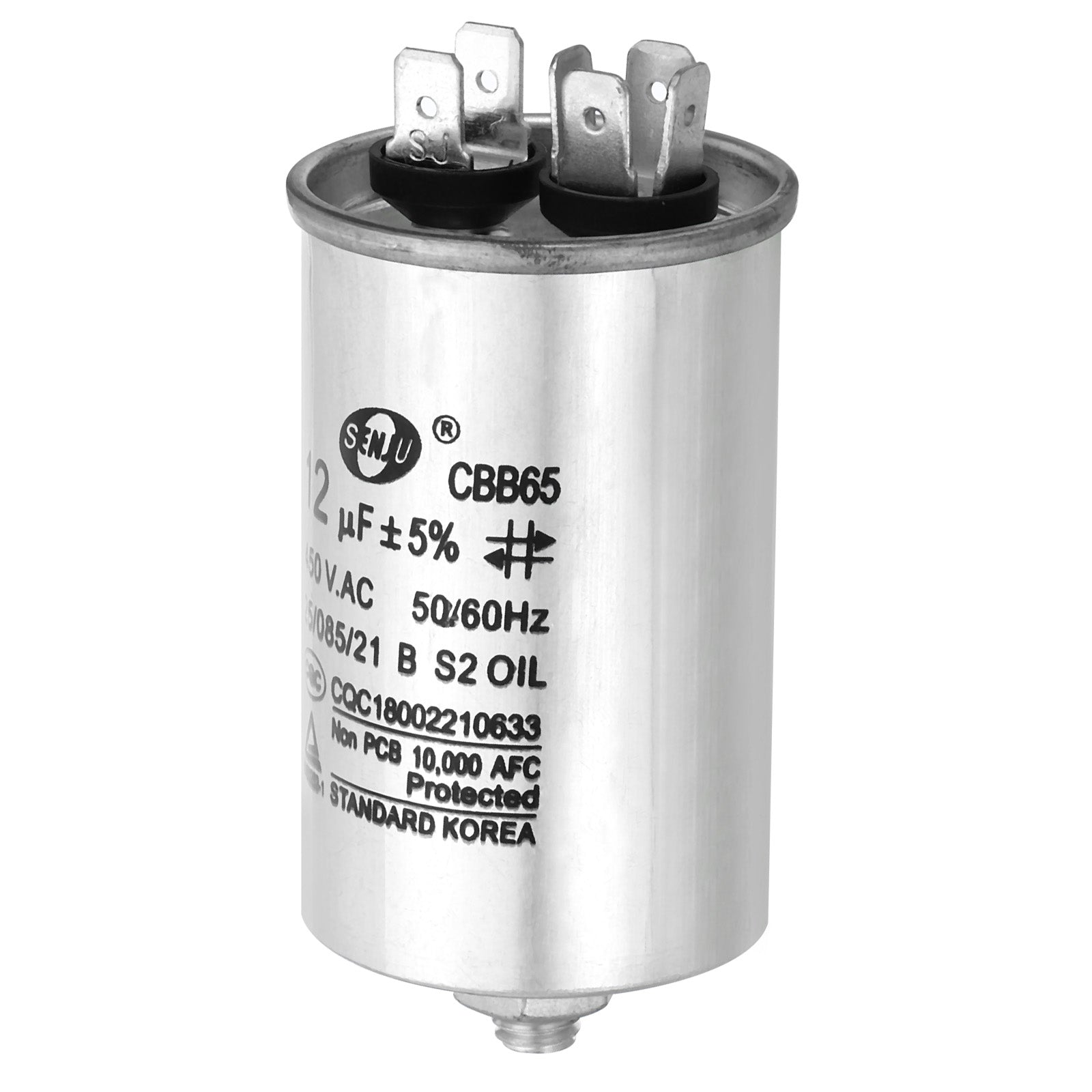 12uF Fan Start Capacitor, CBB65 Run Capacitor with Screws for Air ...