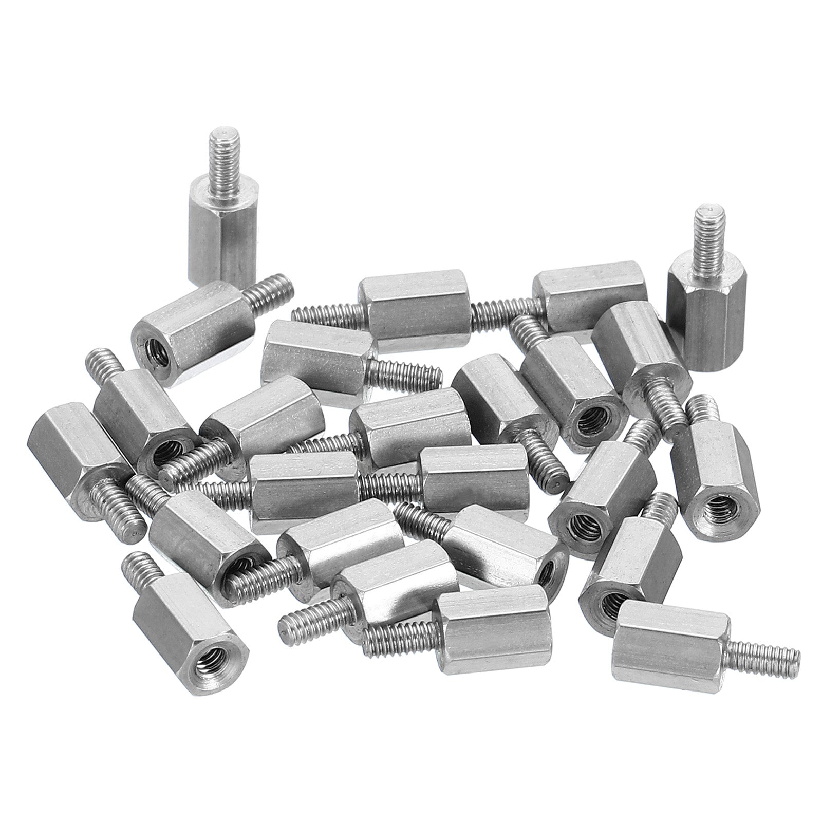 M2x6mm+4mm Male-Female Hex Standoff, 25 Pack Stainless Steel PCB ...
