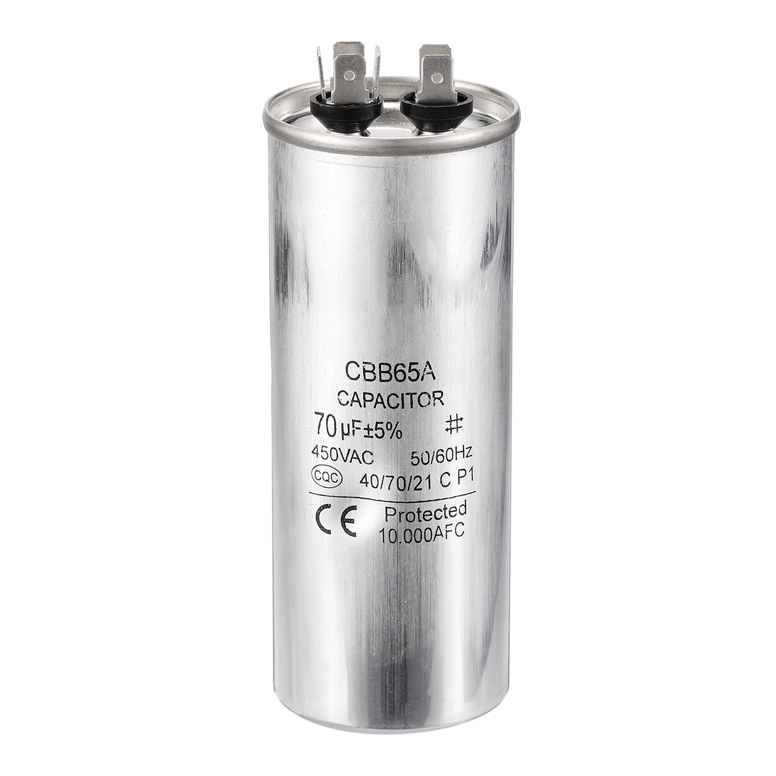 CBB65 70uf Run Capacitor, 70mfd 1Pcs AC 450V Aluminum Case Motor Start ...