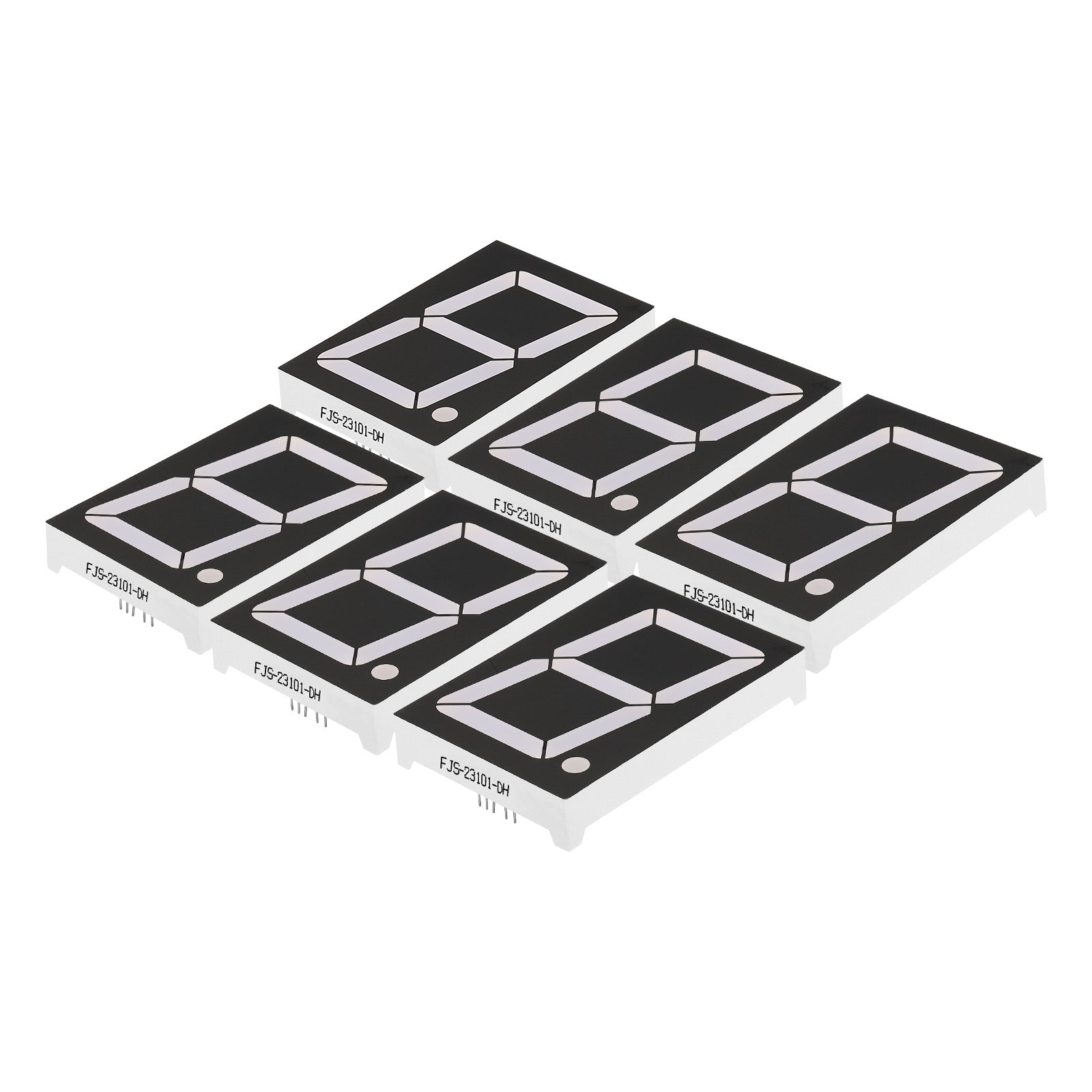 LED Display Digital Tube, 6 Pack 7 Segment 10 Pin 1 Bit 1.9"x2.7"x0.5 ...