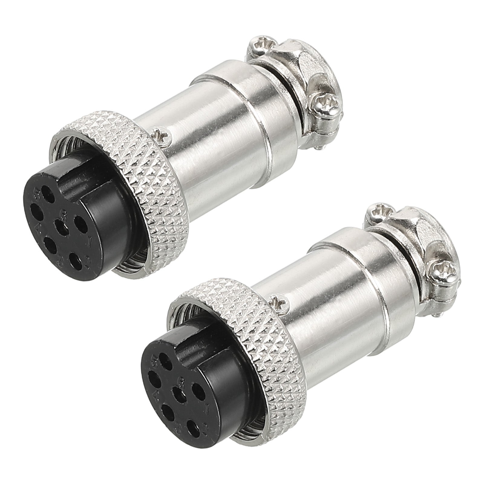 Aviation Connector GX16 6 Pins Female Wire Panel Docking Connector 2Pcs ...
