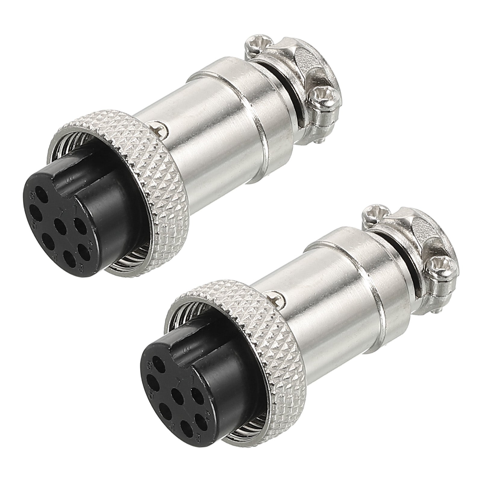Aviation Connector GX16 7 Pins Female Wire Panel Docking Connector 2Pcs ...