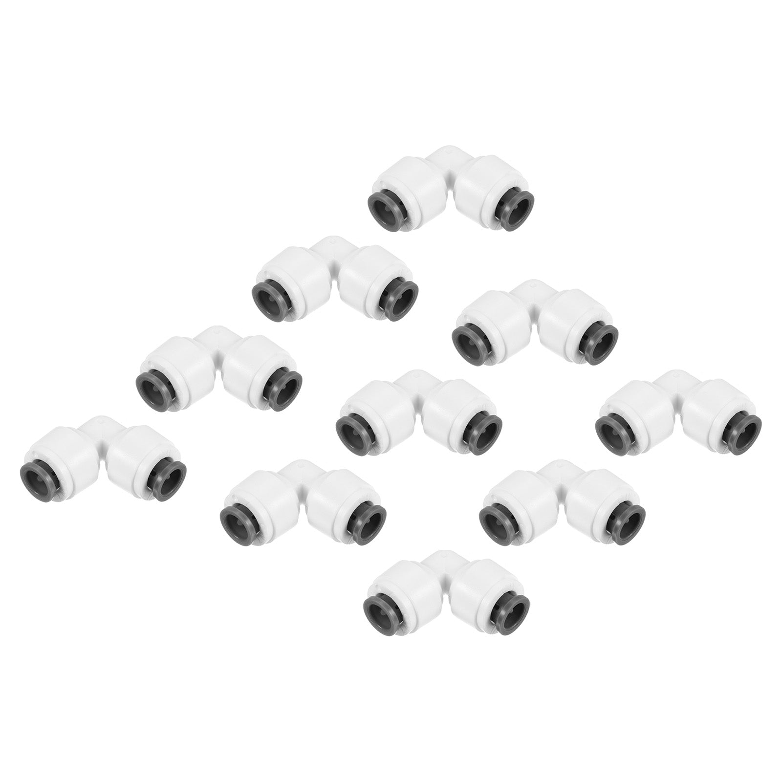 1/4" Push to Connect Elbow Fittings, 10 Pack 90 Degree Water Line ...