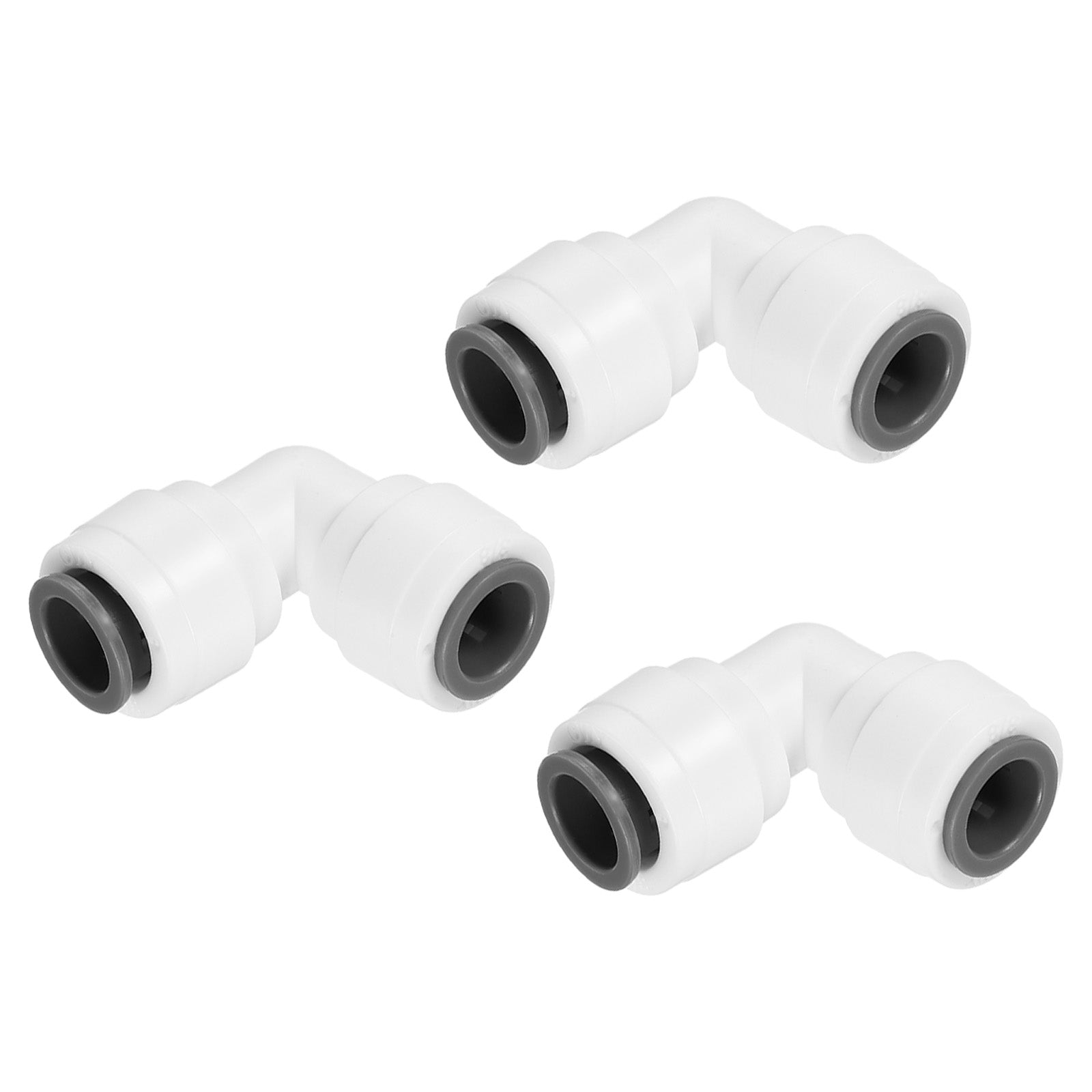 3/8" Push to Connect Elbow Fittings, 3 Pack 90 Degree Water Line ...
