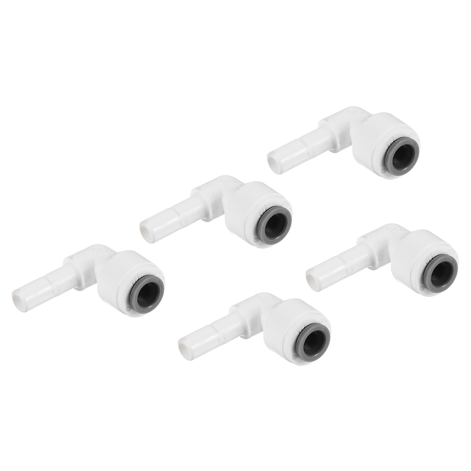 1/4" Water Pipe Stem Elbow Connector, 5 Pack 90 Degree Push to Connect ...