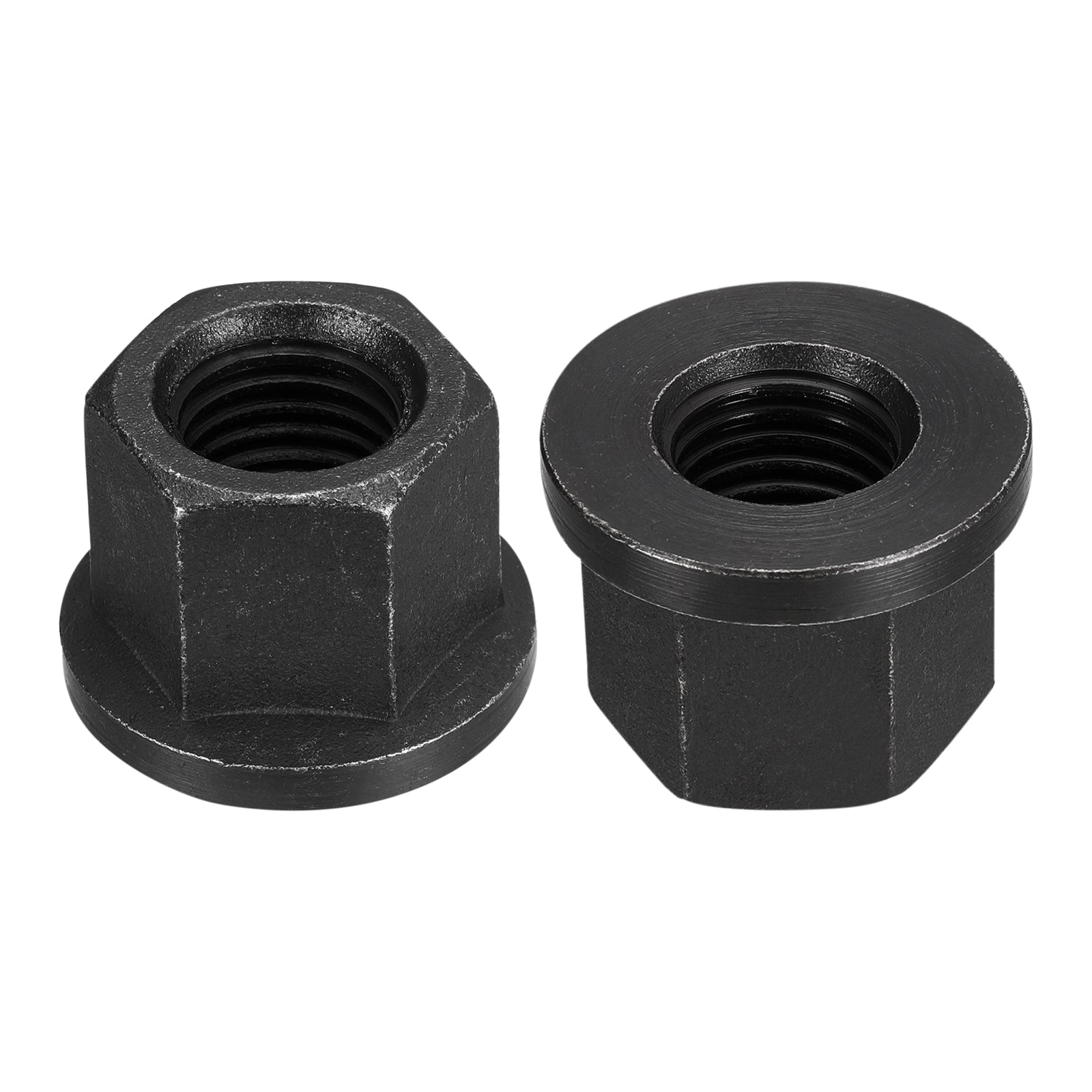 Uxcell M20 Flange Hex Lock Nuts, 2pcs Grade 8.8 Carbon Steel Hex Flange ...