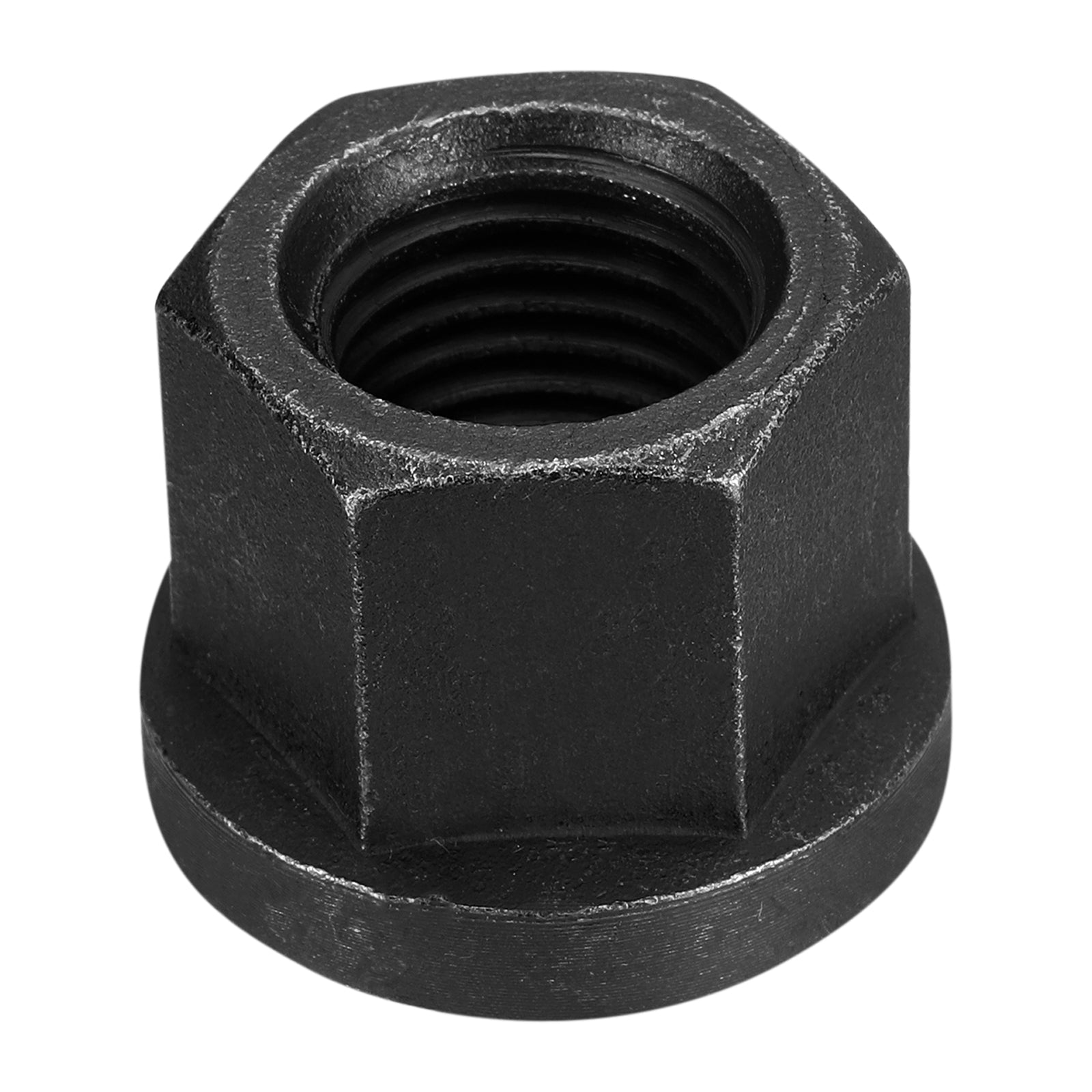 Uxcell M22 Flange Hex Lock Nut, Grade 10.9 Carbon Steel Hex Flange Nut ...
