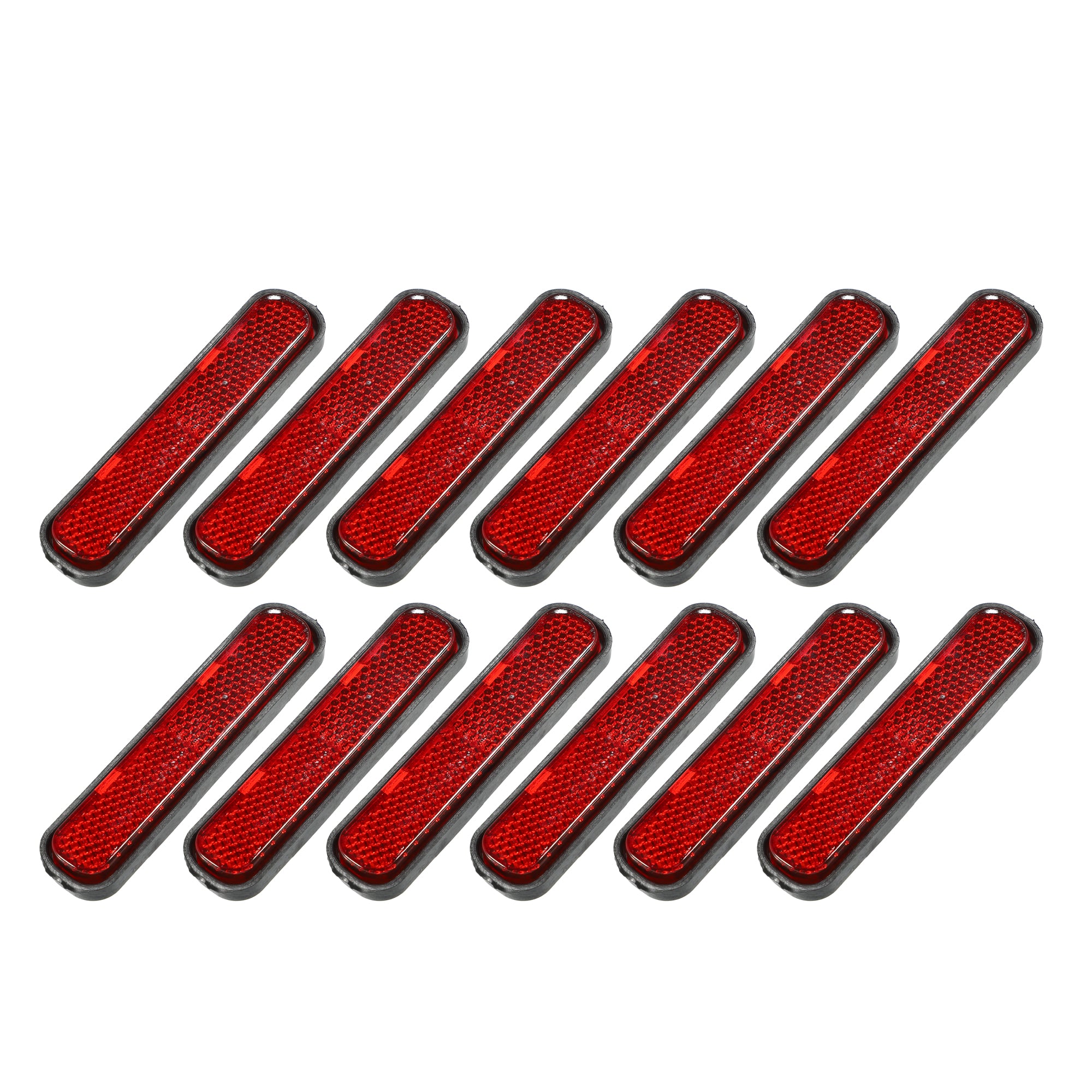 12 Pcs Universal Reflector Self Adhesive for Motorcycle Scooter Bicycle ...