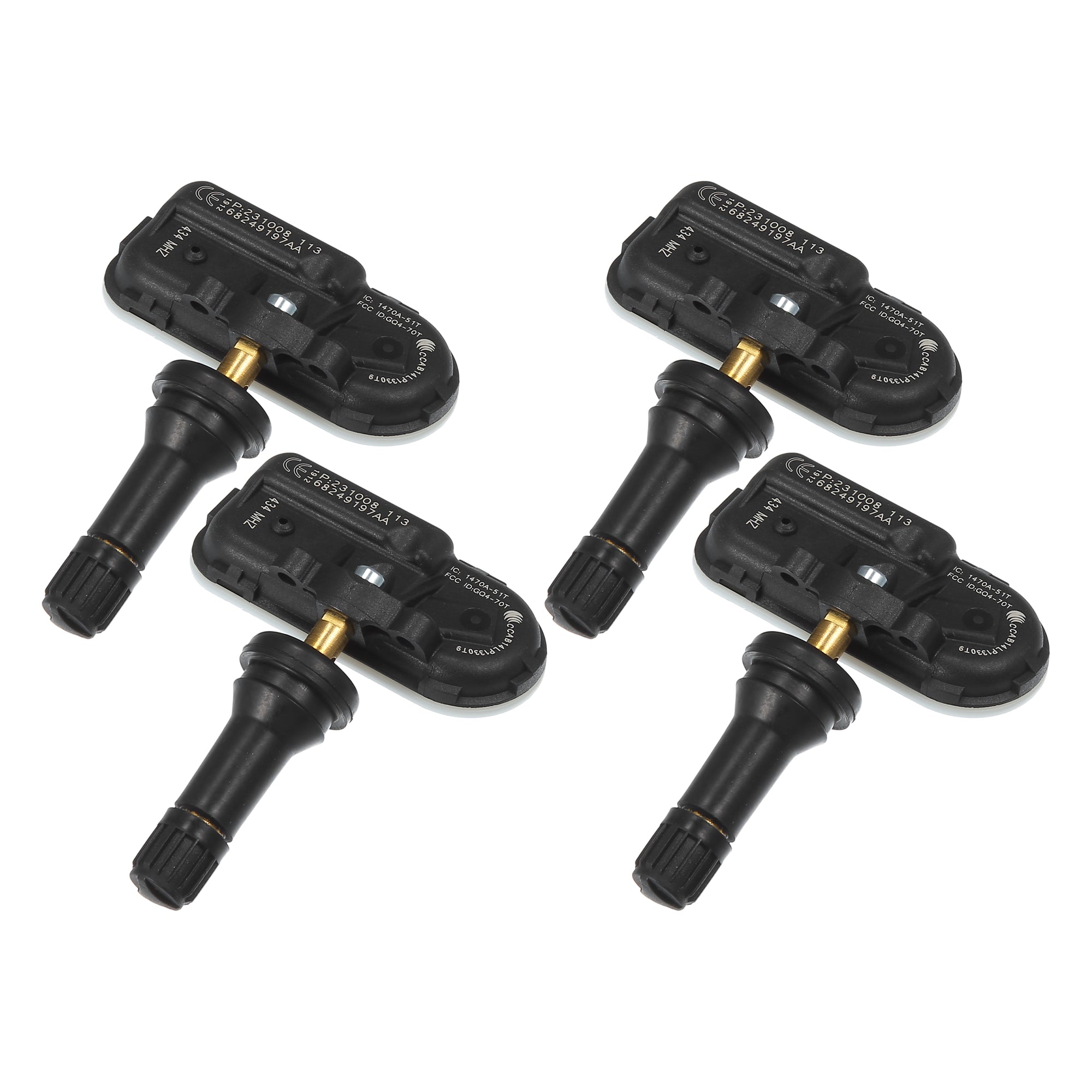4pcs 68249197AA 68324960AB Tire Pressure Monitoring System TPMS Sensor ...