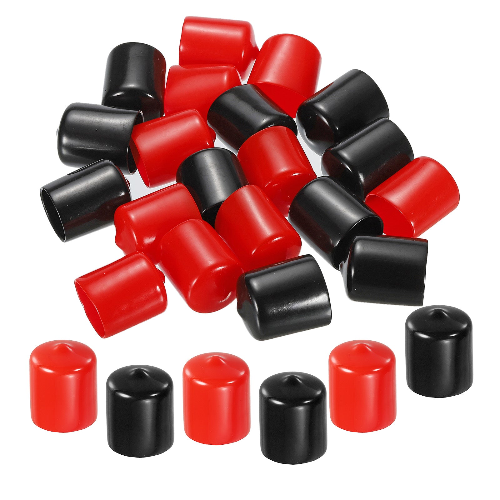 20pcs 21mm Rubber End Caps Cover Assortment Vinyl Screw Thread ...