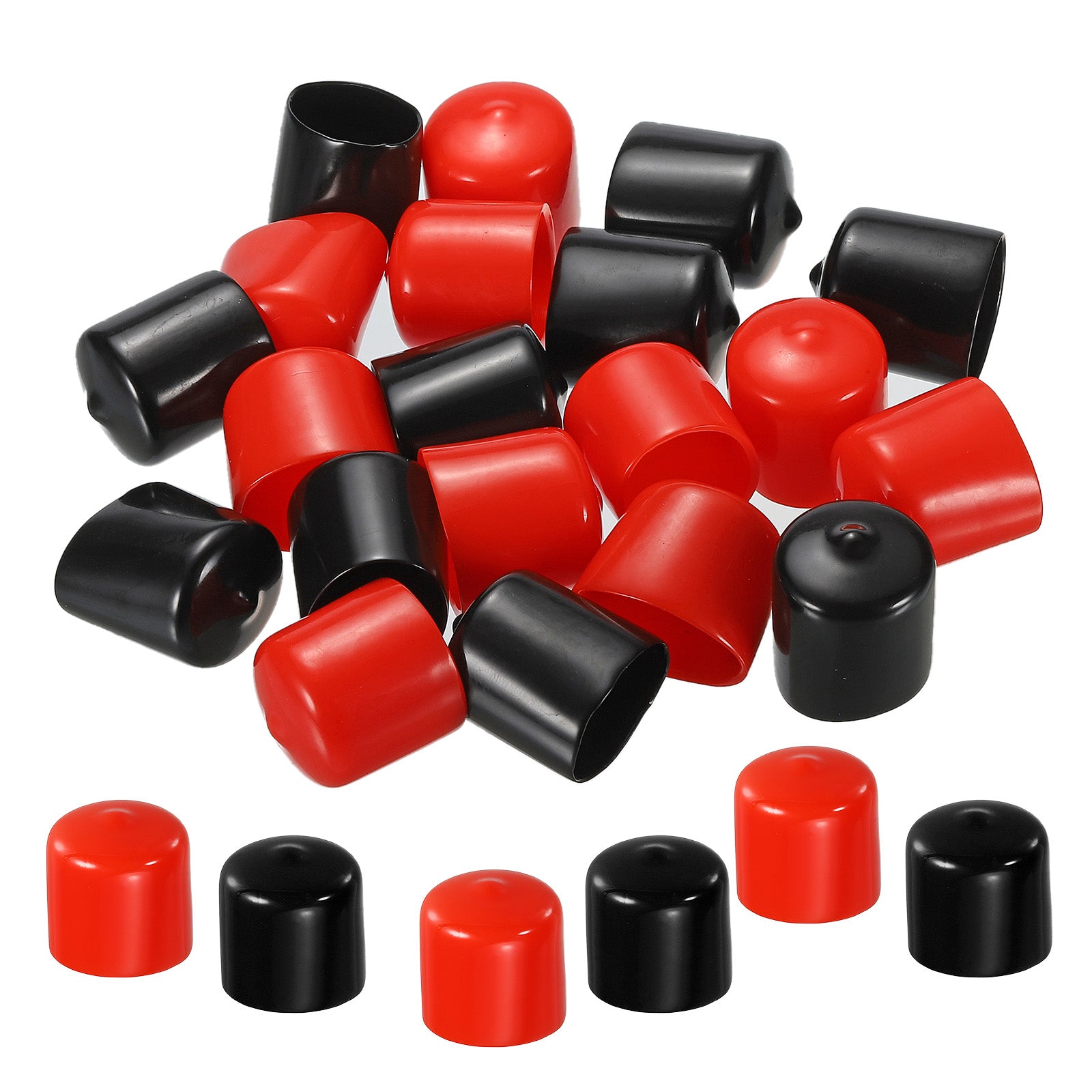 20pcs 23mm Rubber End Caps Cover Assortment Vinyl Screw Thread ...