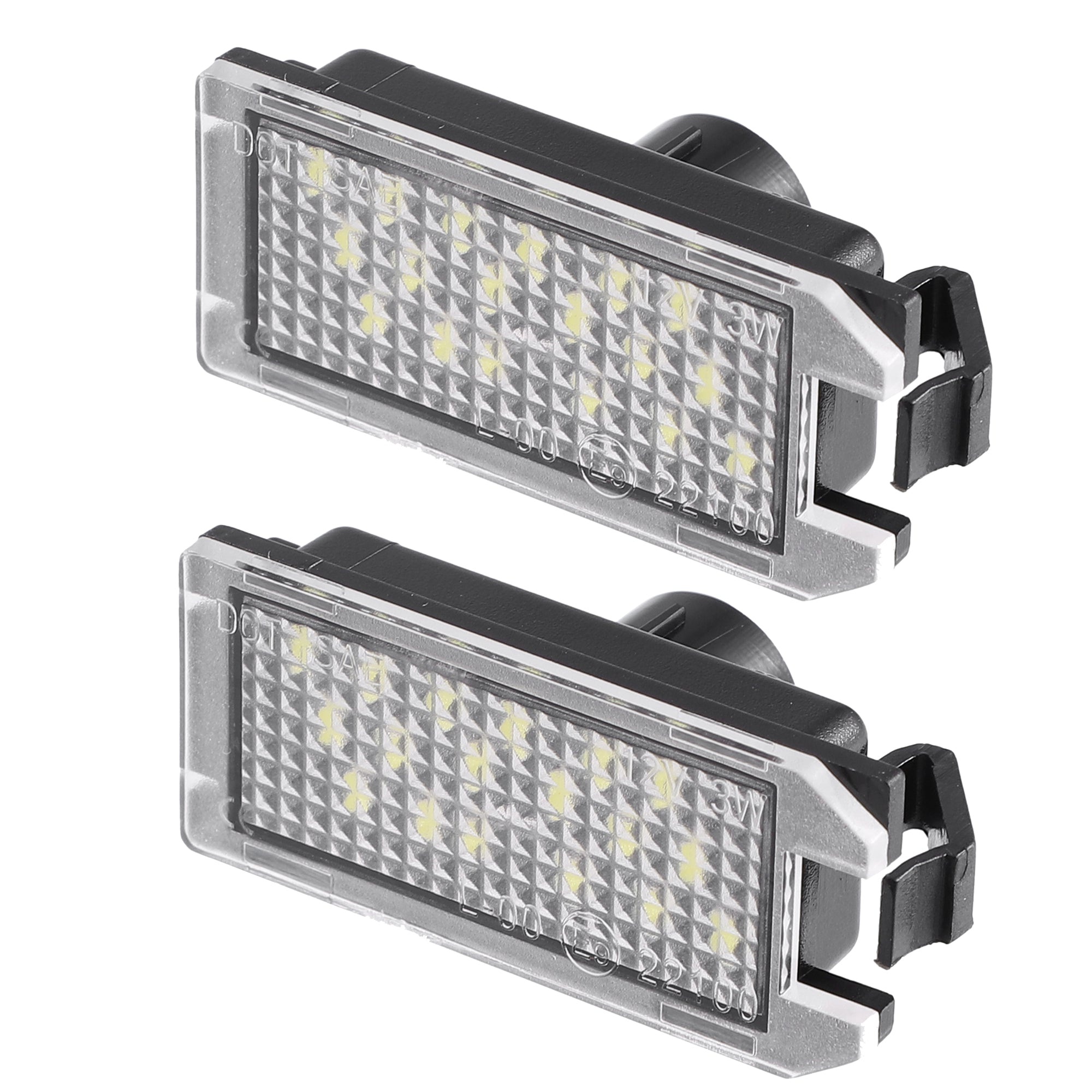 Car 6000K White LED License Plate Light Assembly 68228927AA 2835SMD for ...