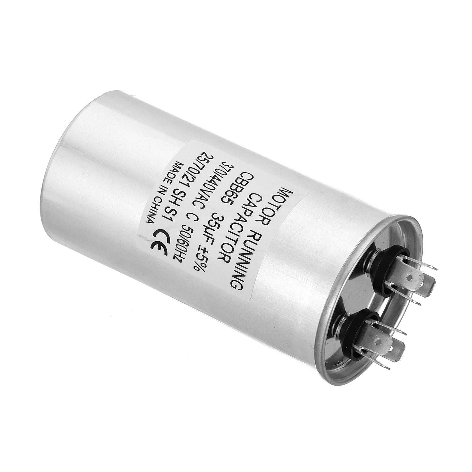 CBB65 35uf Run Capacitor, 35mfd AC 370/440V Aluminum Case with 2 ...