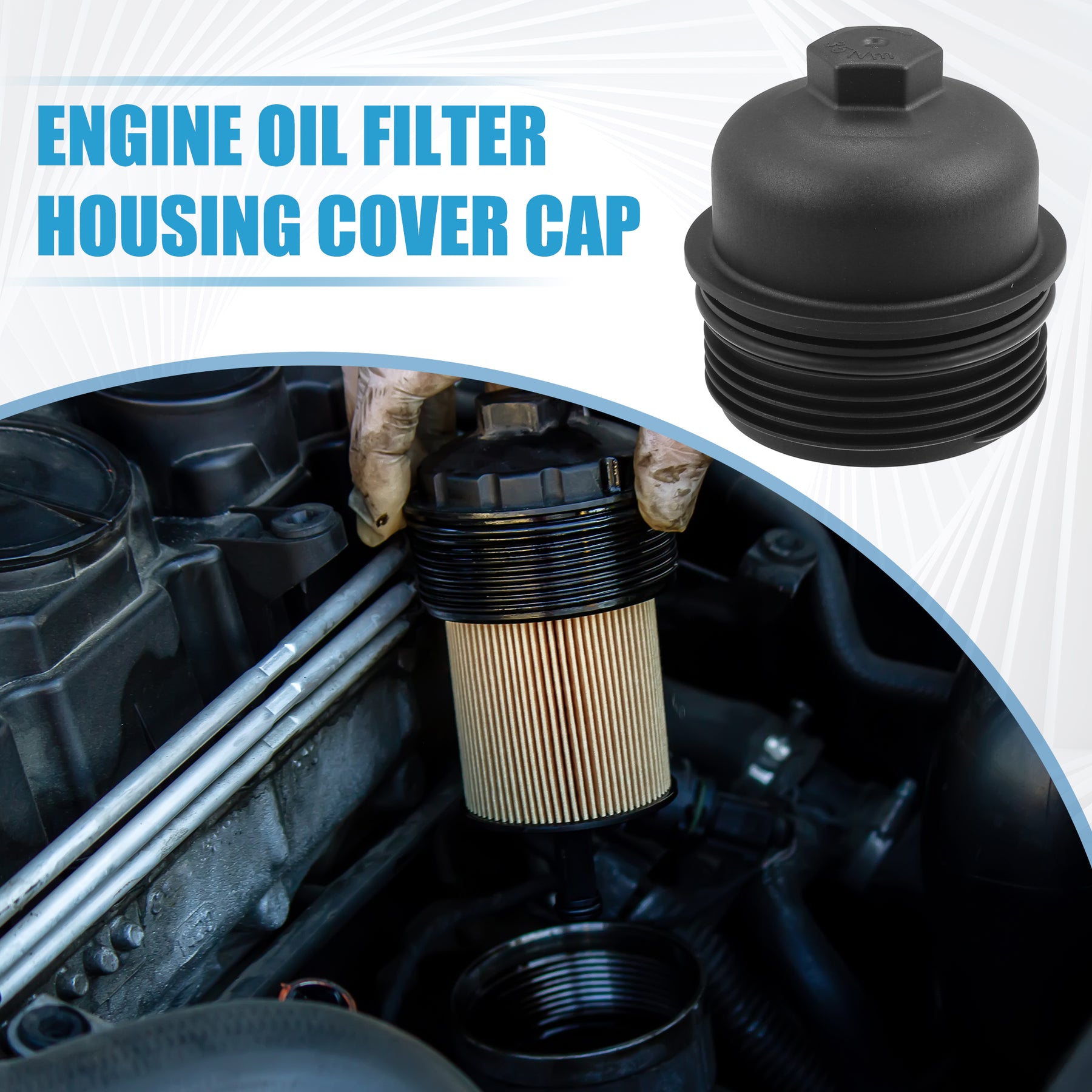Engine Oil Filter Housing Cover Cap 26350-3CAB1 for Kia Sedona 2015 ...