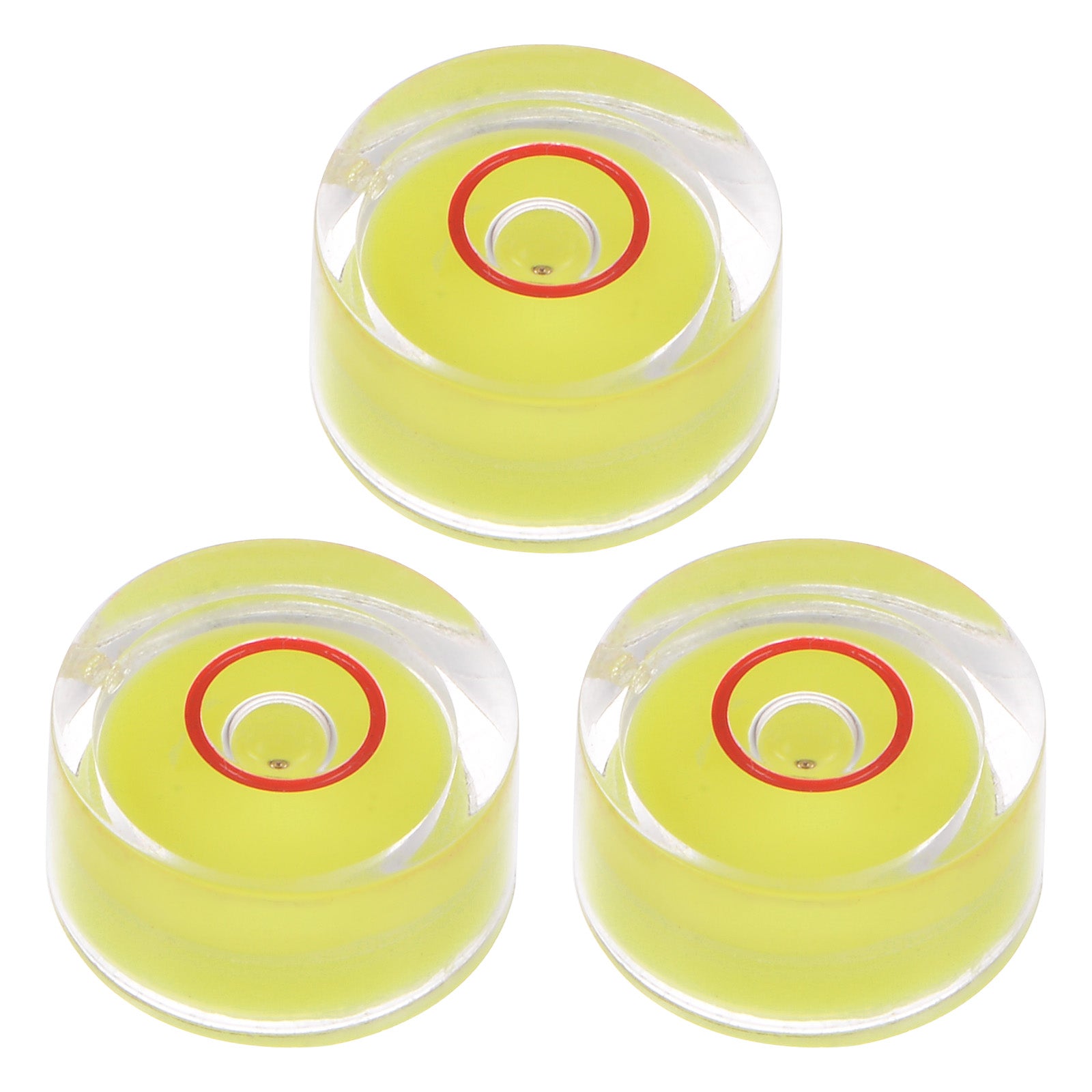 3pcs Round Bubble Level 12x6mm Mini Circular Bullseye Spirit Levels ...