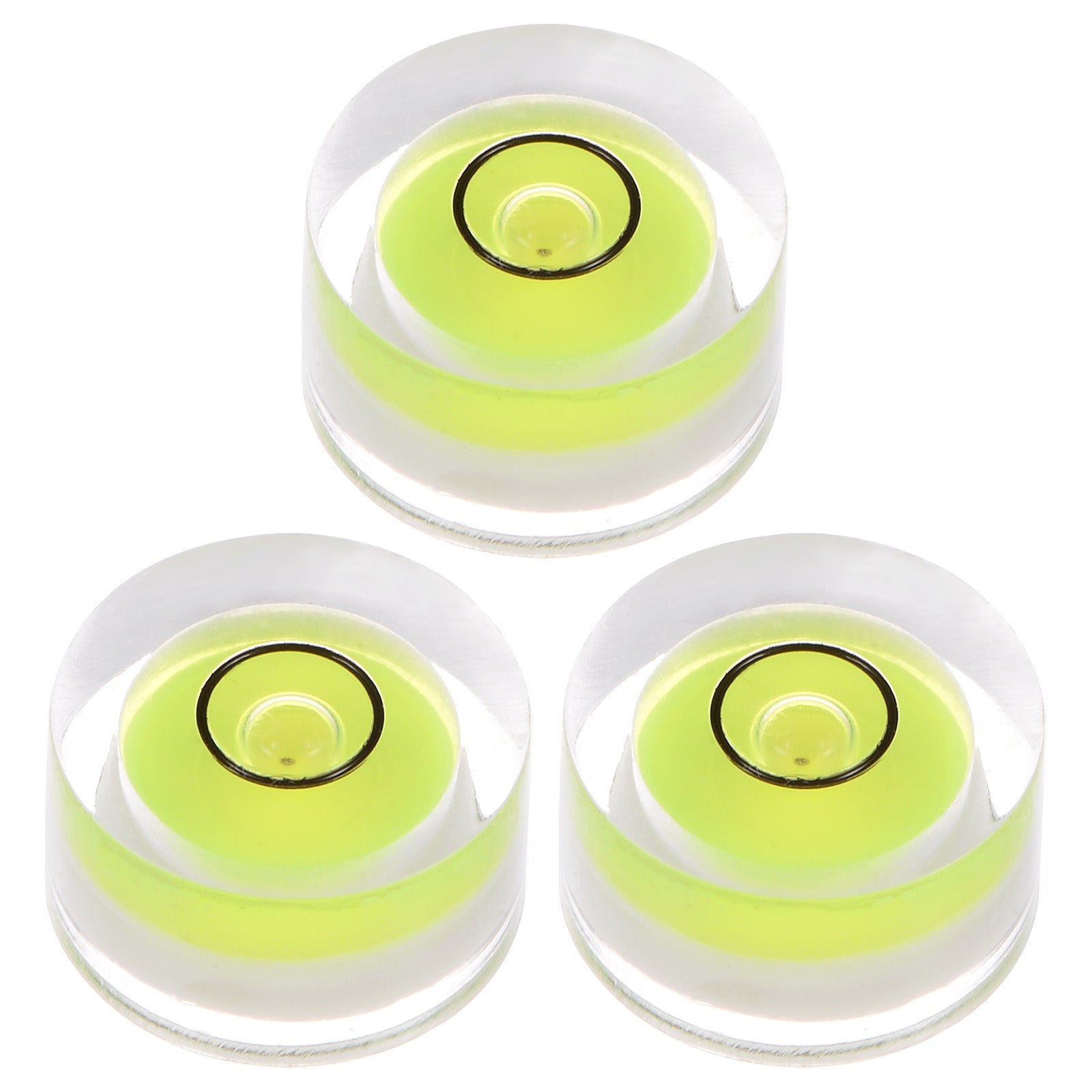 3pcs Round Bubble Level 13x7mm Mini Circular Bullseye Spirit Levels ...