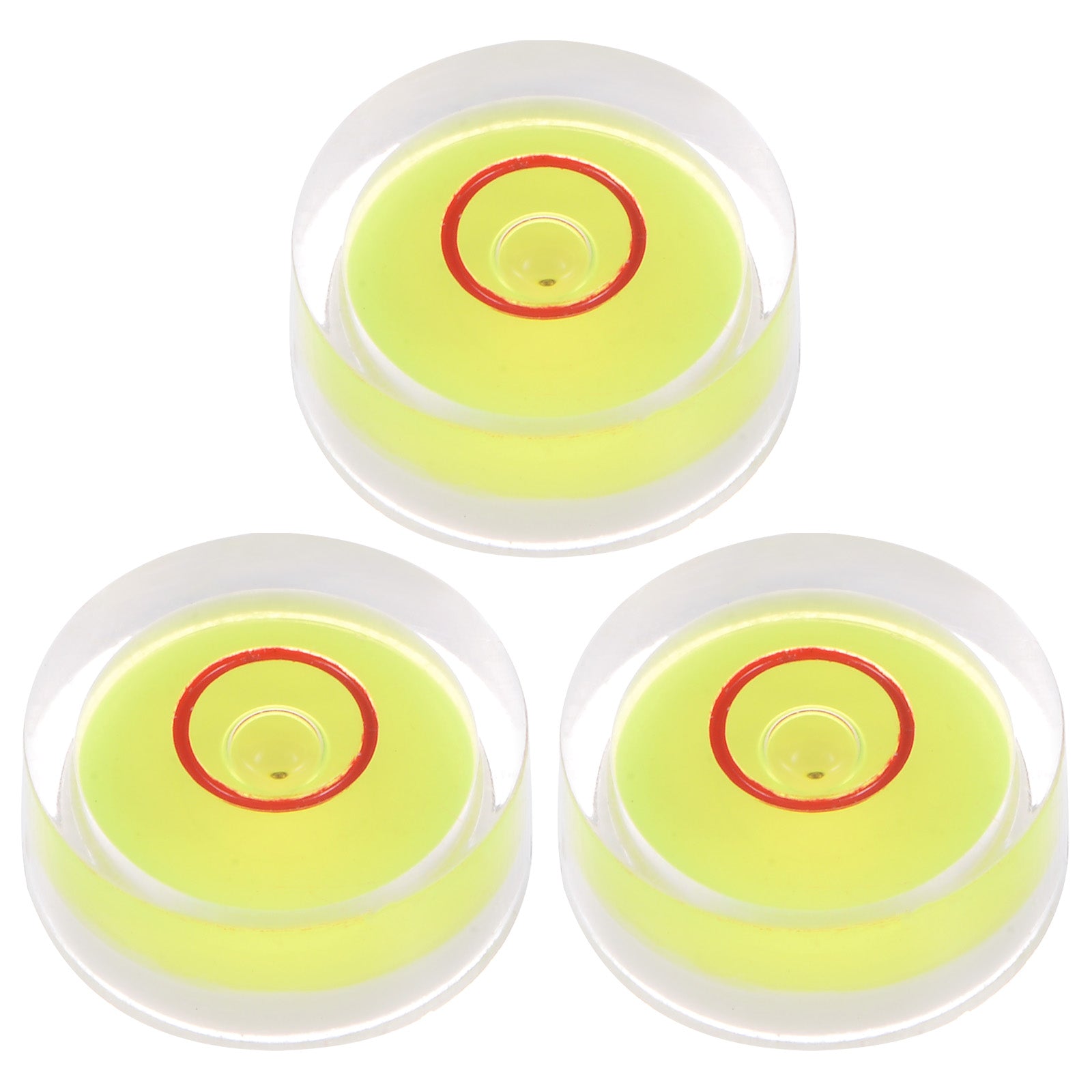 3pcs Round Bubble Level 15x6mm Mini Circular Bullseye Spirit Levels ...