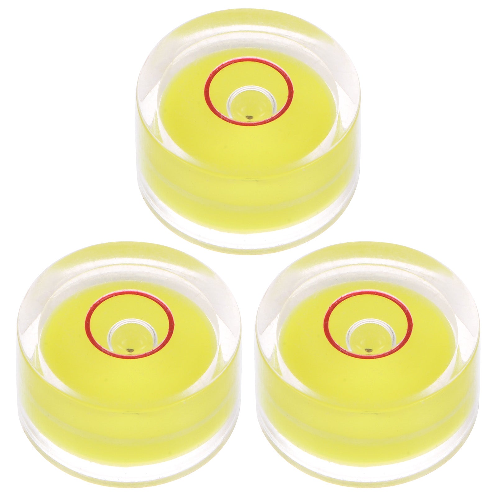 3pcs Round Bubble Level 15x8mm Mini Circular Bullseye Spirit Levels ...