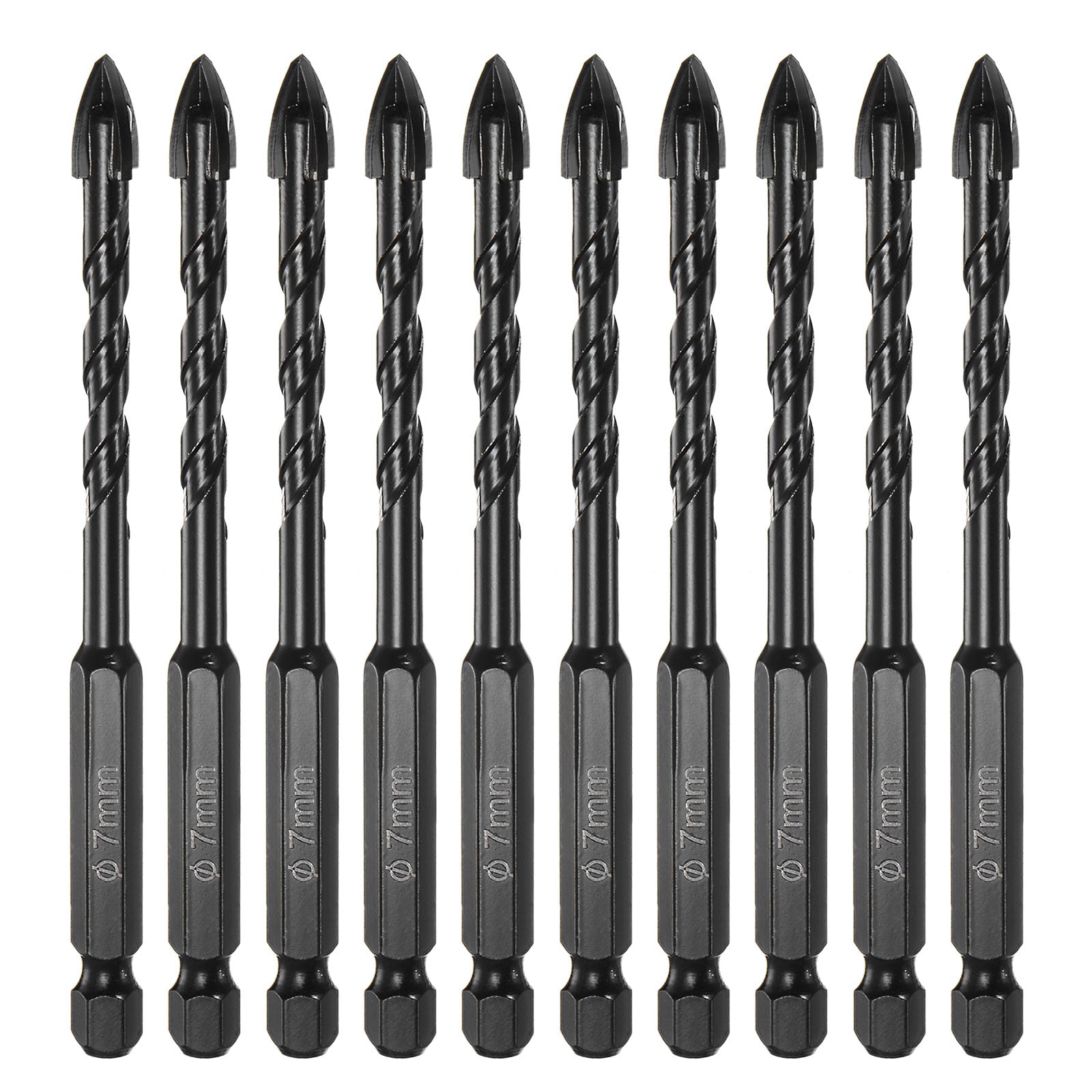 10pcs Masonry Drill Bit 7mm Concrete Drill Bit Hex Shank | Harfington