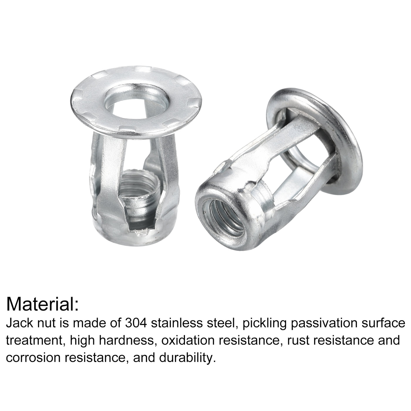 Uxcell Jack Nuts Threaded Insert Nut Carbon Steel Rivet Nuts for Thin Metal | Harfington