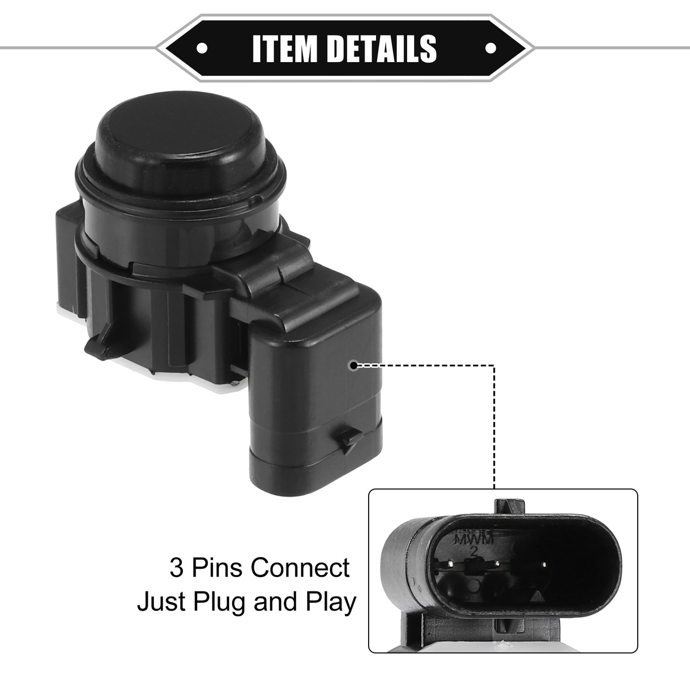 2 Pcs PDC Reverse Parking Assist Sensor Compatible for Dodge Durango ...