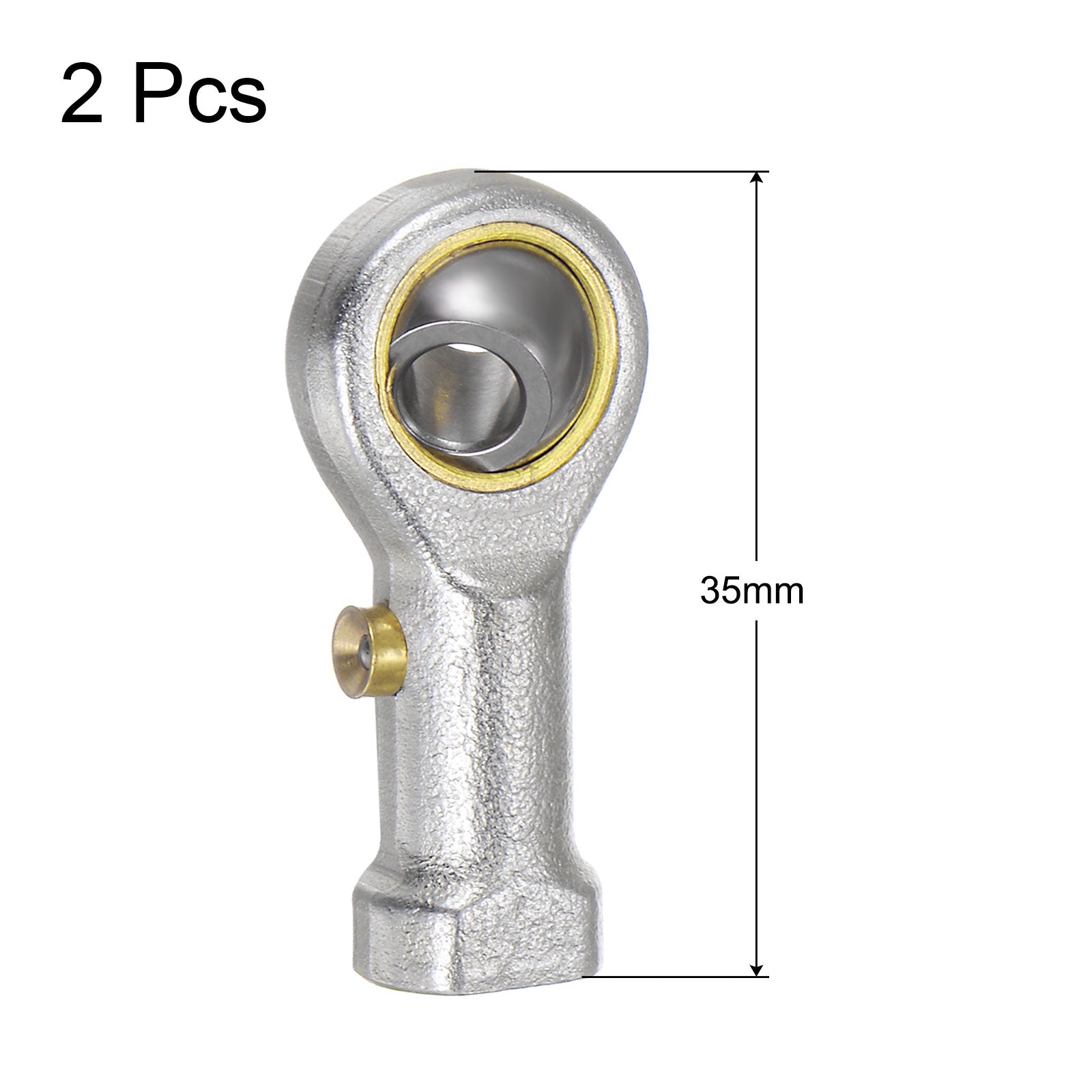 Uxcell 2pcs PHS5 M5 Female Rod End Bearing M5x0.8 Right Hand Thread,Includes Jam Nut | Harfington