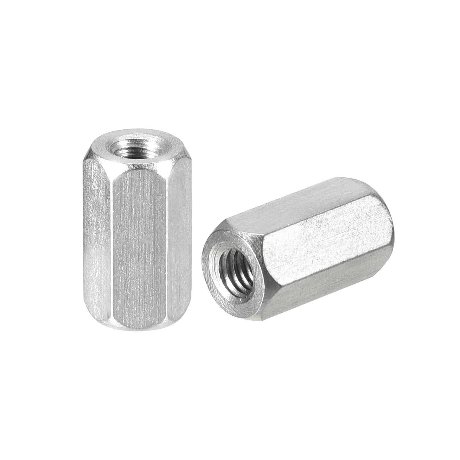 Uxcell M4 x 0.7-Pitch 12mm Length Coupling Nuts, 5pcs 304 Stainless ...