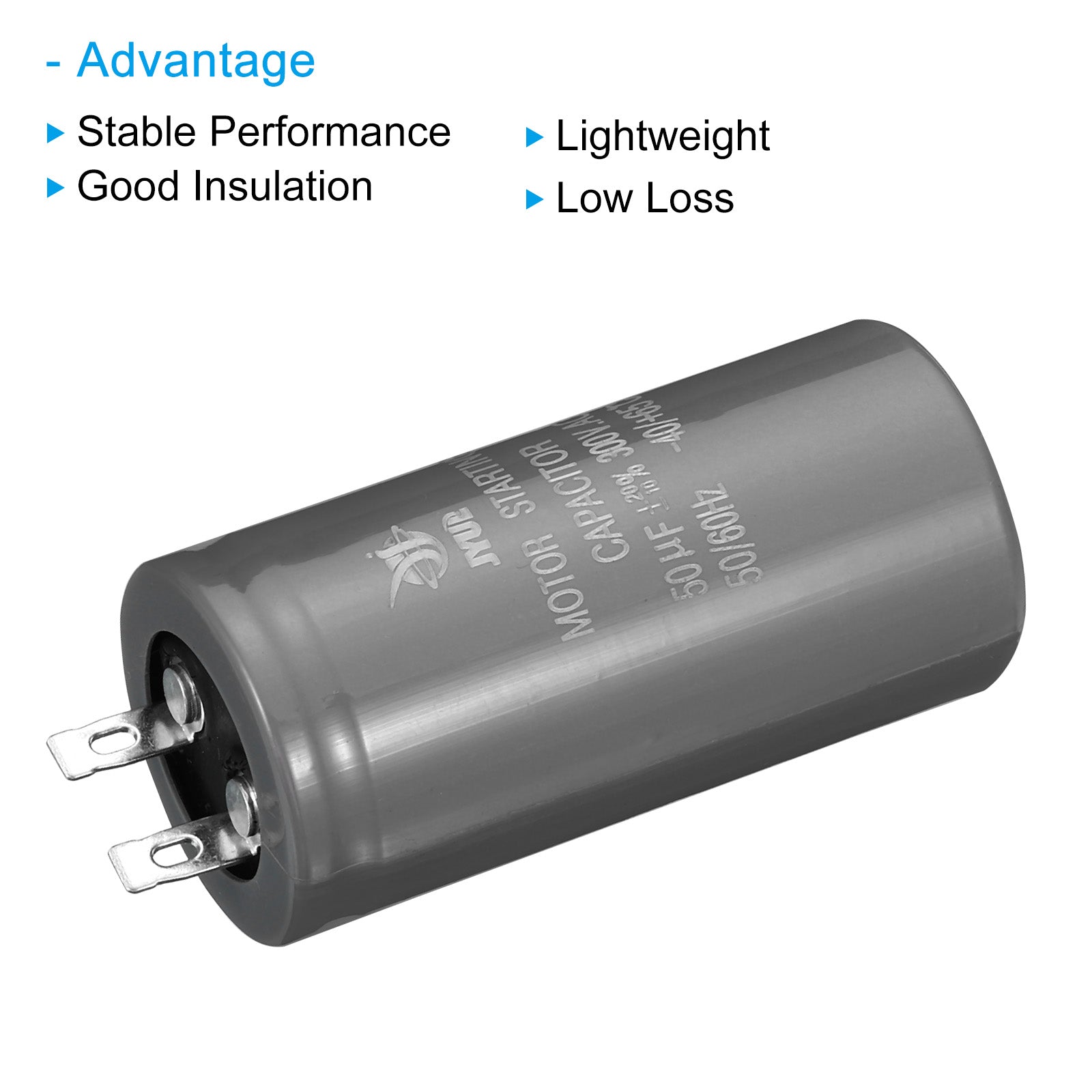 Motor Start Capacitor, 50uf 300V 50/60Hz CD60 Running Capacitor ...