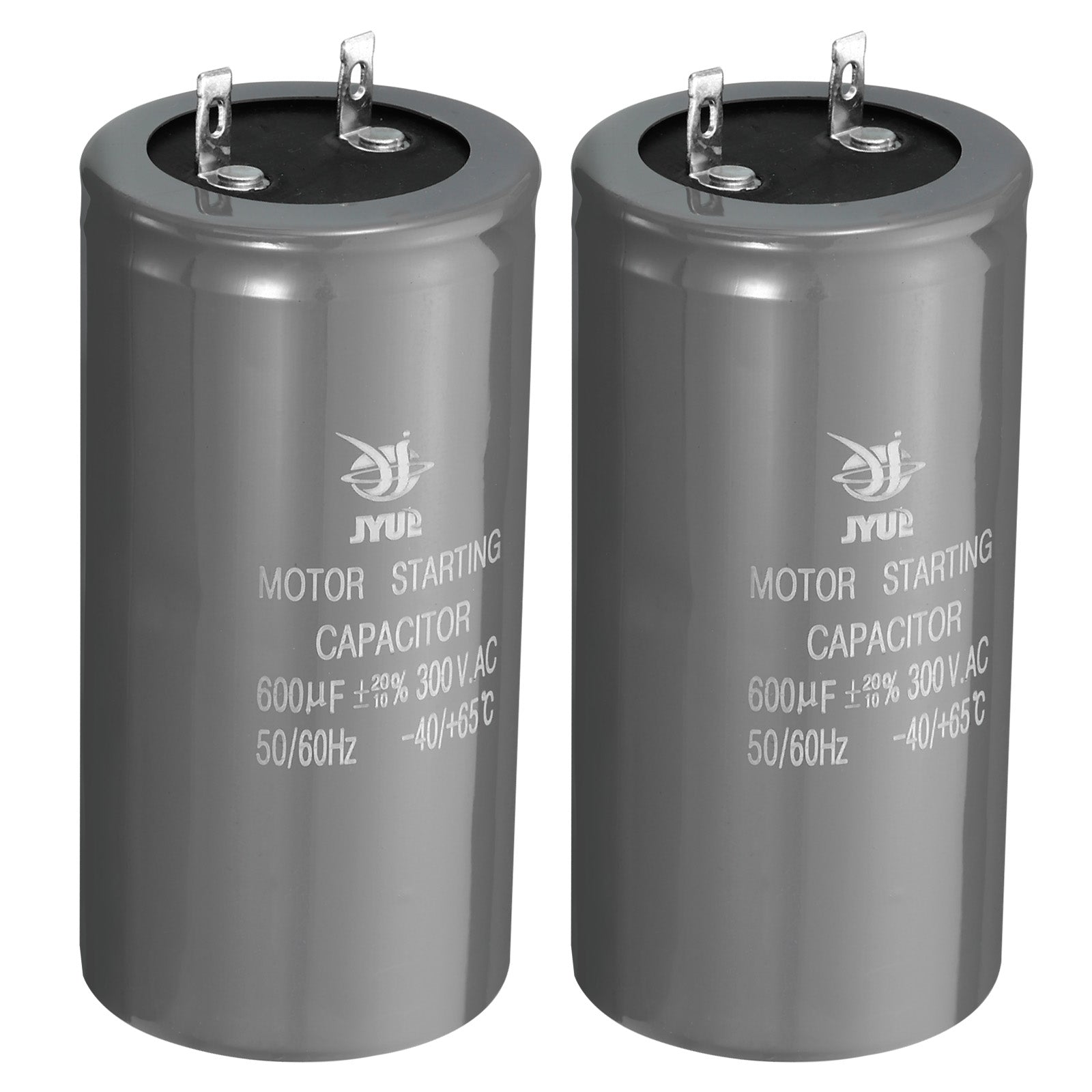Motor Start Capacitor, 2 Pcs 600uf 300V 50/60Hz CD60 Running Capacitor ...