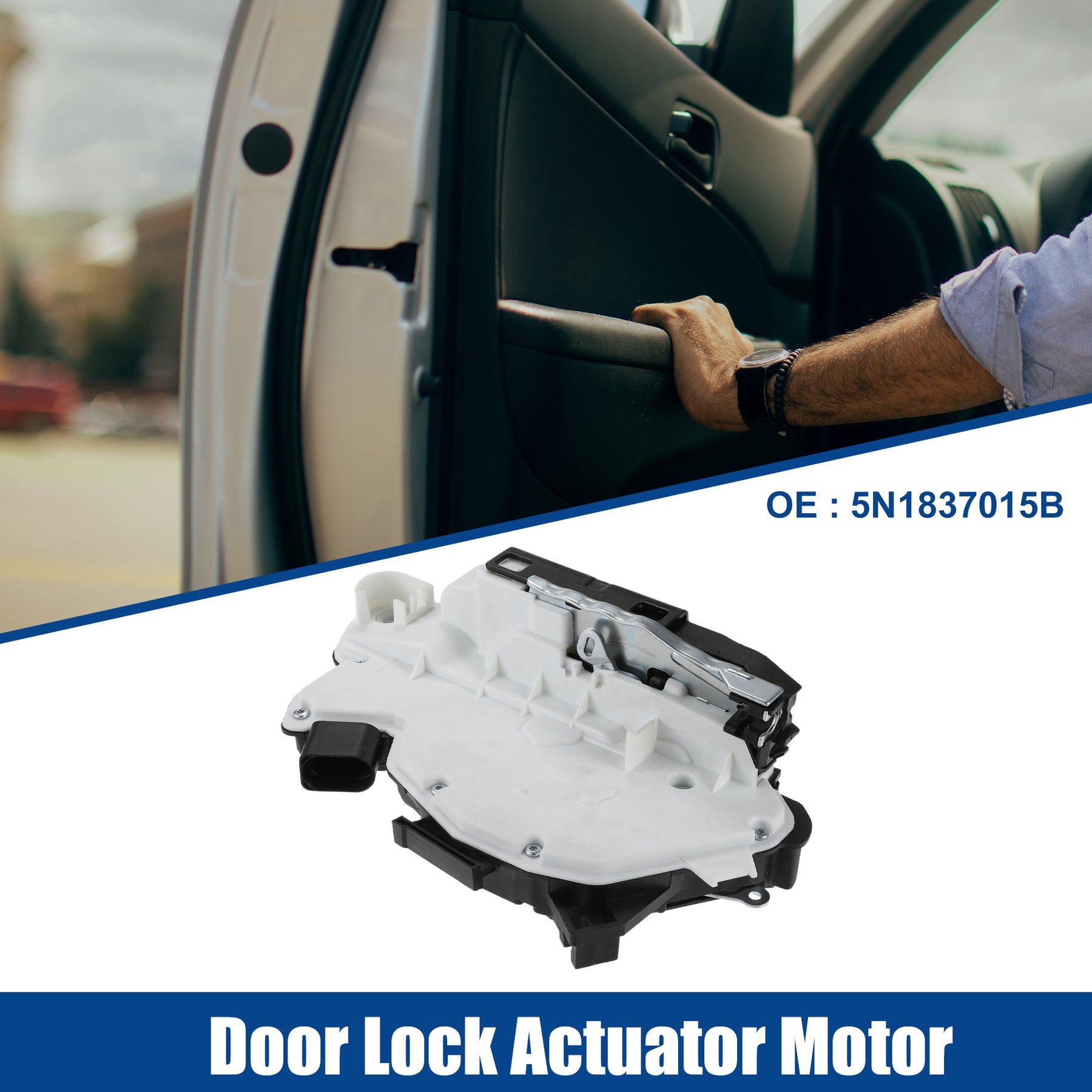 Front Left Side Door Lock Actuator Motor Fit for Volkswagen Tiguan 2012 ...