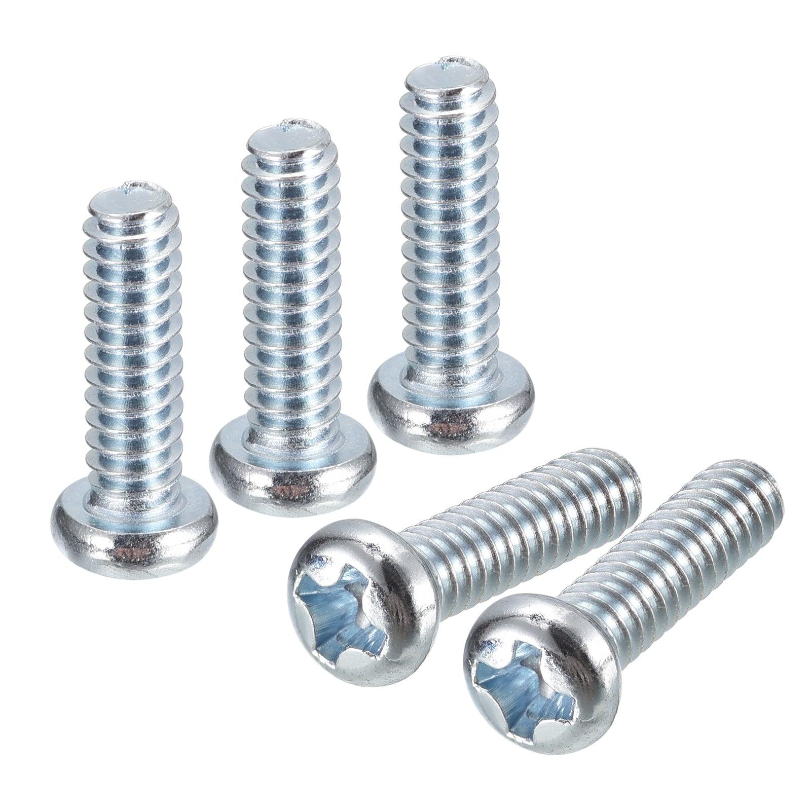 Uxcell #6-32x1/2" Pan Head Phillips Machine Screws, 50pcs Carbon Steel ...