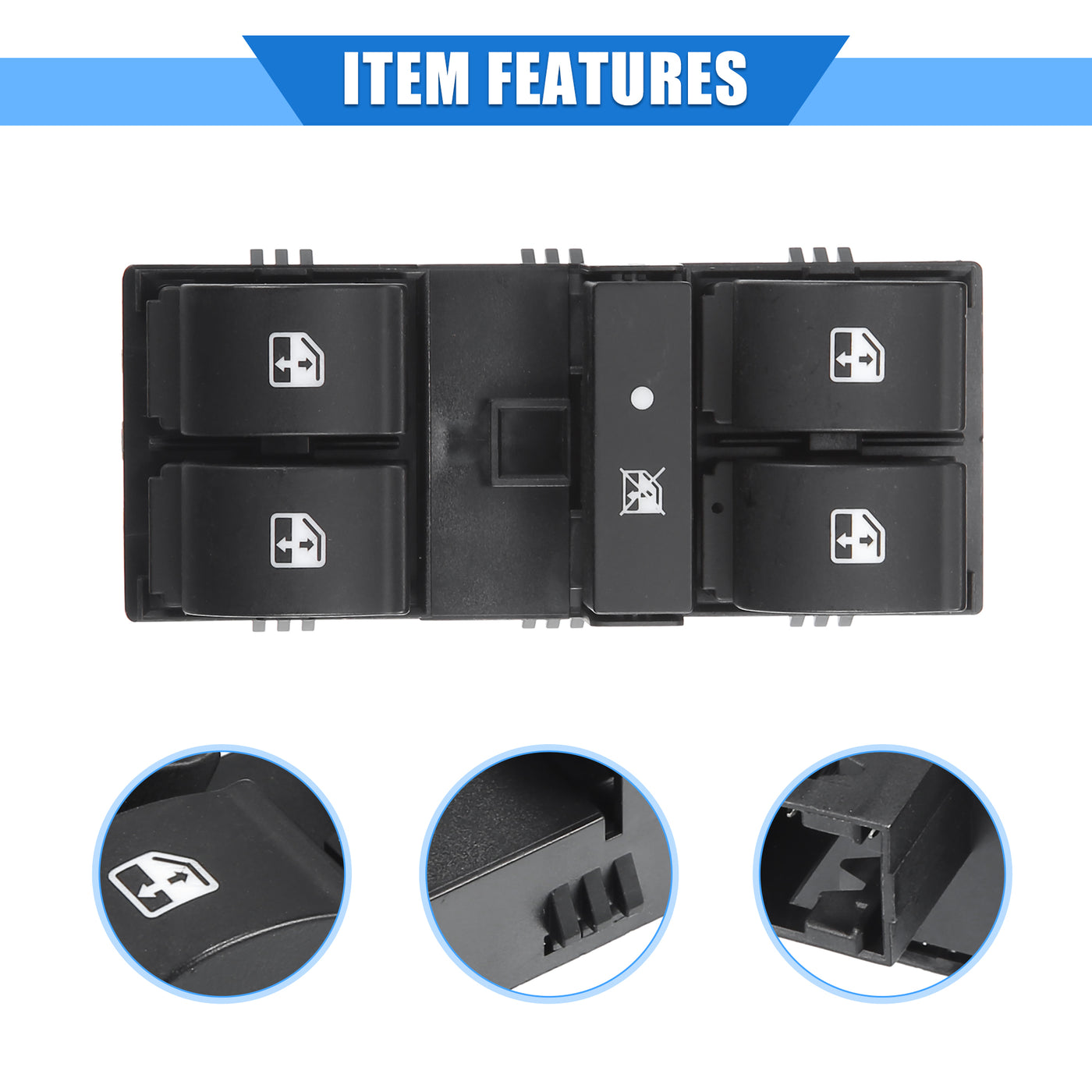 Car Window Control Switch Compatible for Fiat Doblo 263 MPV 2009-2018 ...