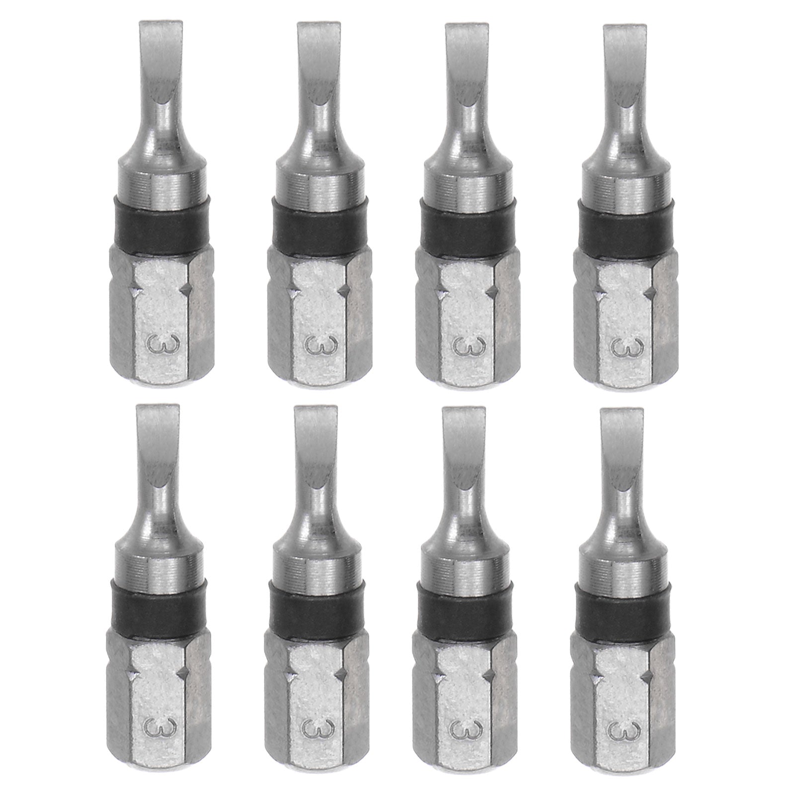 8pcs 3mm Slotted Hex Screwdriver Bit 1/4" Hex Shank Magnetic Power ...