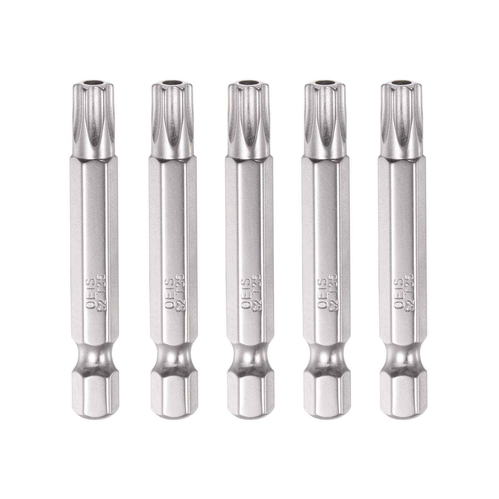 5Pcs Security Torx Bit 1/4" Hex Shank 2" Long Drill Bit T35 Torx Star ...