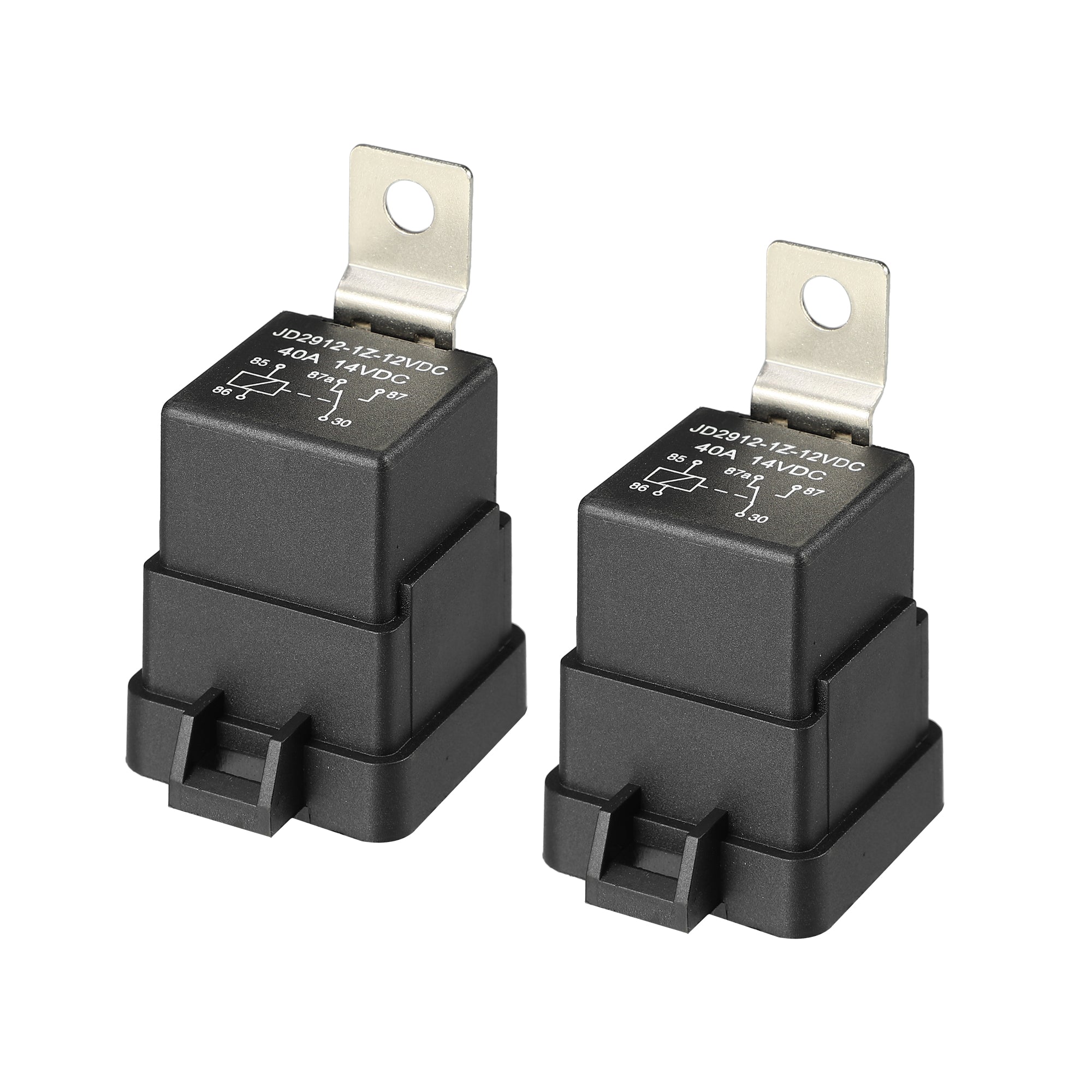 2 Pcs Waterproof Relay DC 12V 40A, 5 Pin Relay Car Charge Case ...