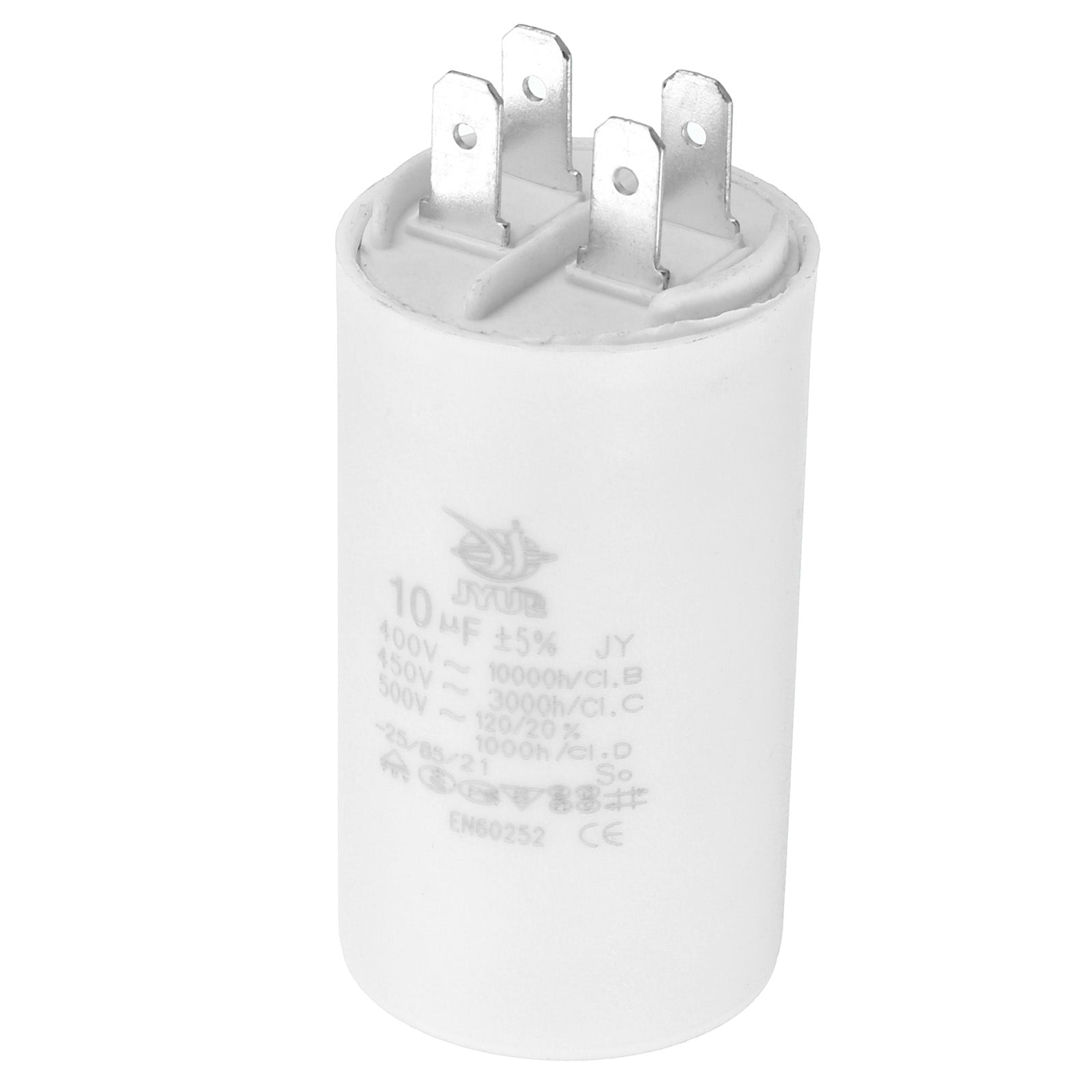 CBB60 10uf Run Capacitor,AC450V 4Pin Double Insert for Motor Star ...